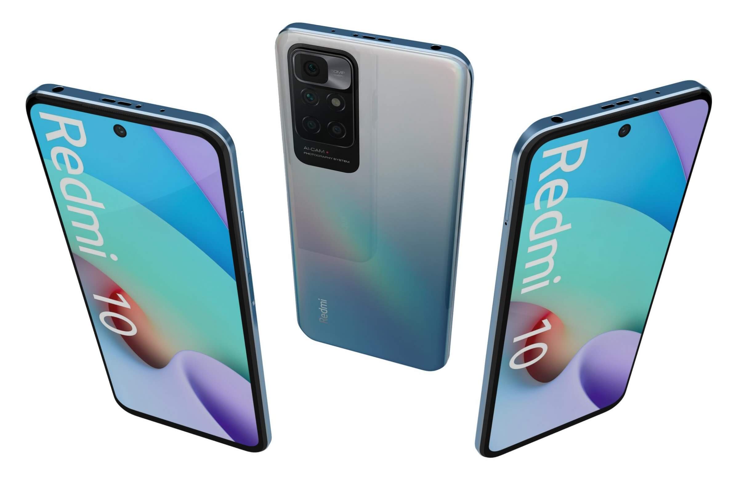 Xiaomi Redmi 10 All Colors - 3D Model by Rever_Art