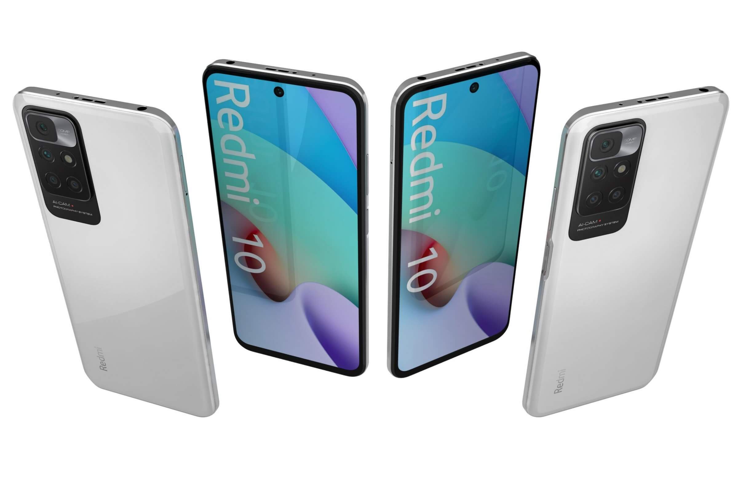 Xiaomi Redmi 10 Pebble White - 3D Model by Rever_Art