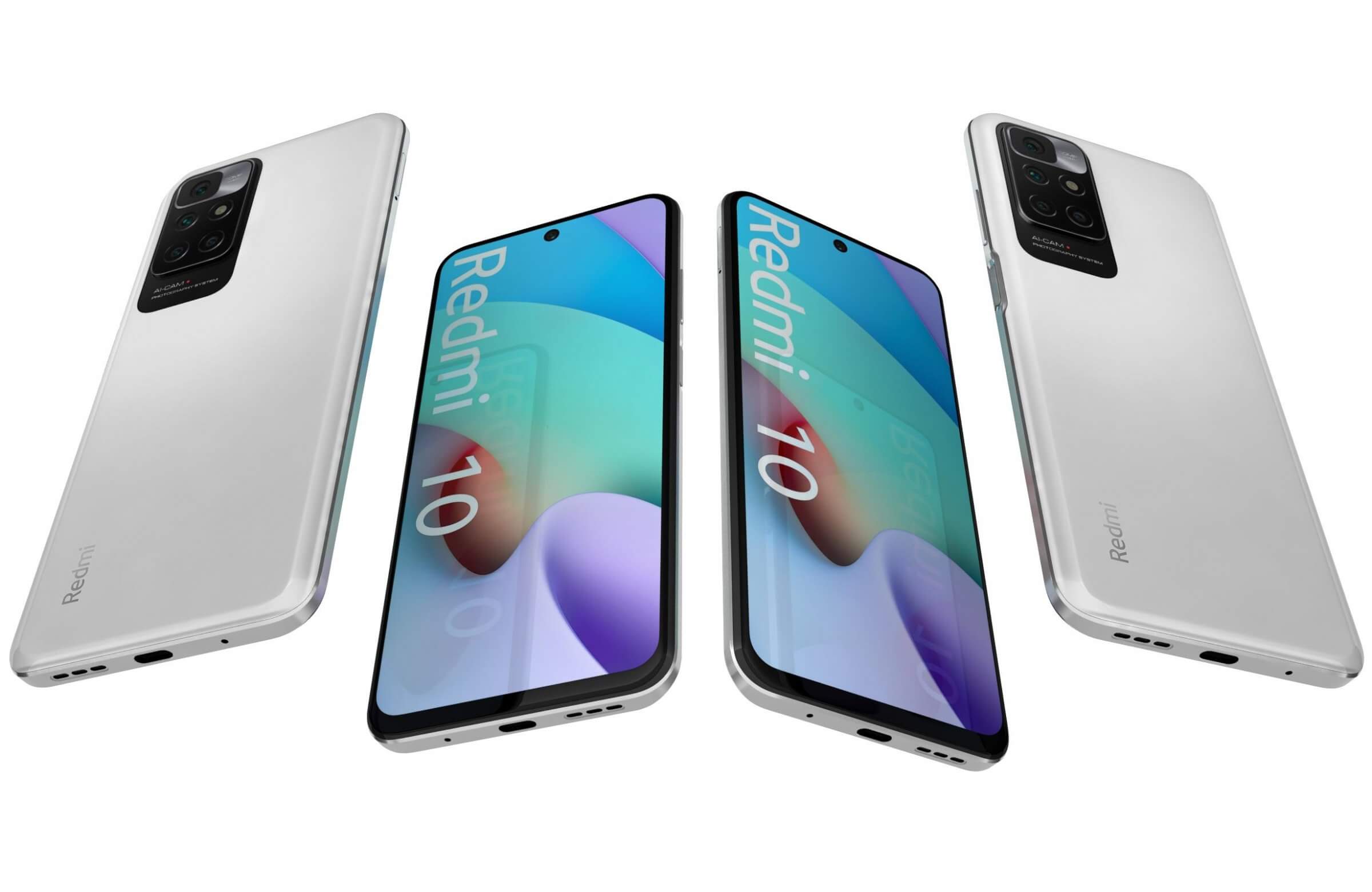 Xiaomi Redmi 10 Pebble White - 3D Model by Rever_Art