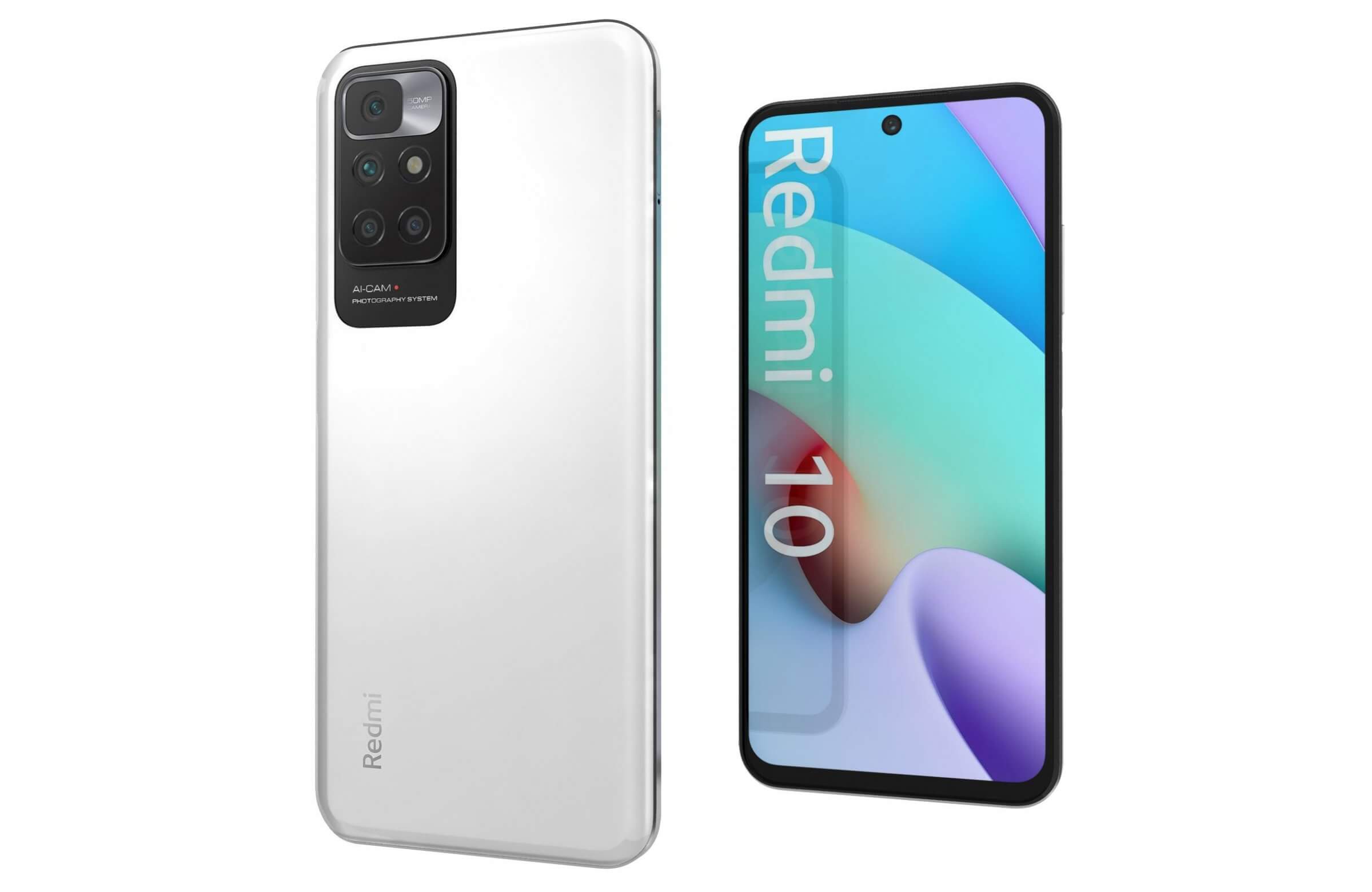 Xiaomi Redmi 10 Pebble White - 3D Model by Rever_Art