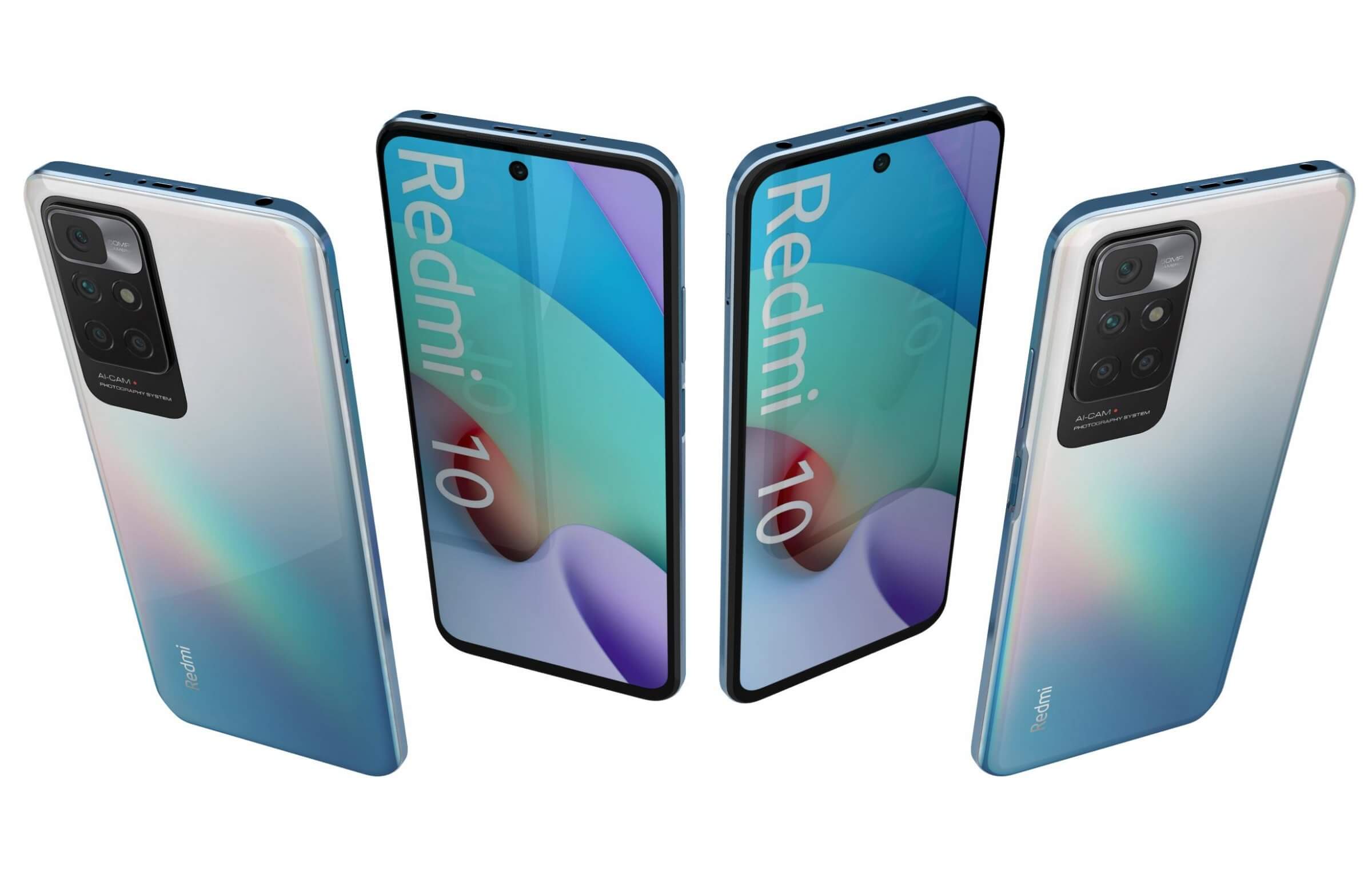 Xiaomi Redmi 10 Sea Blue - 3D Model by Rever_Art