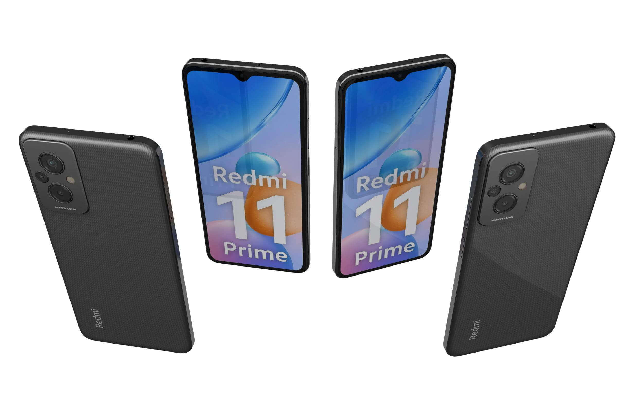 Xiaomi Redmi 11 Prime All Colors - 3D Model by Rever_Art