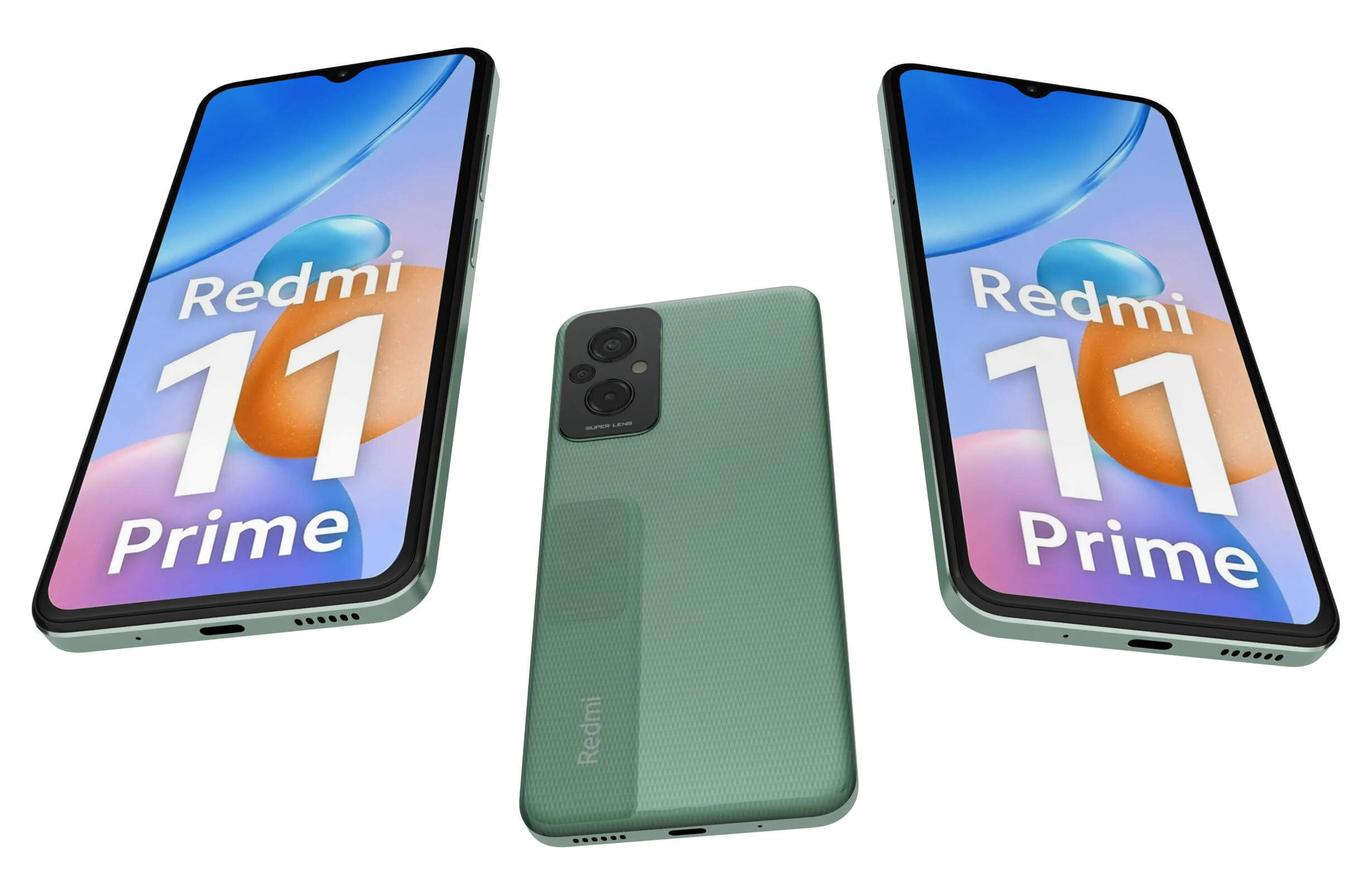 Xiaomi Redmi 11 Prime Green - 3D Model by Rever_Art
