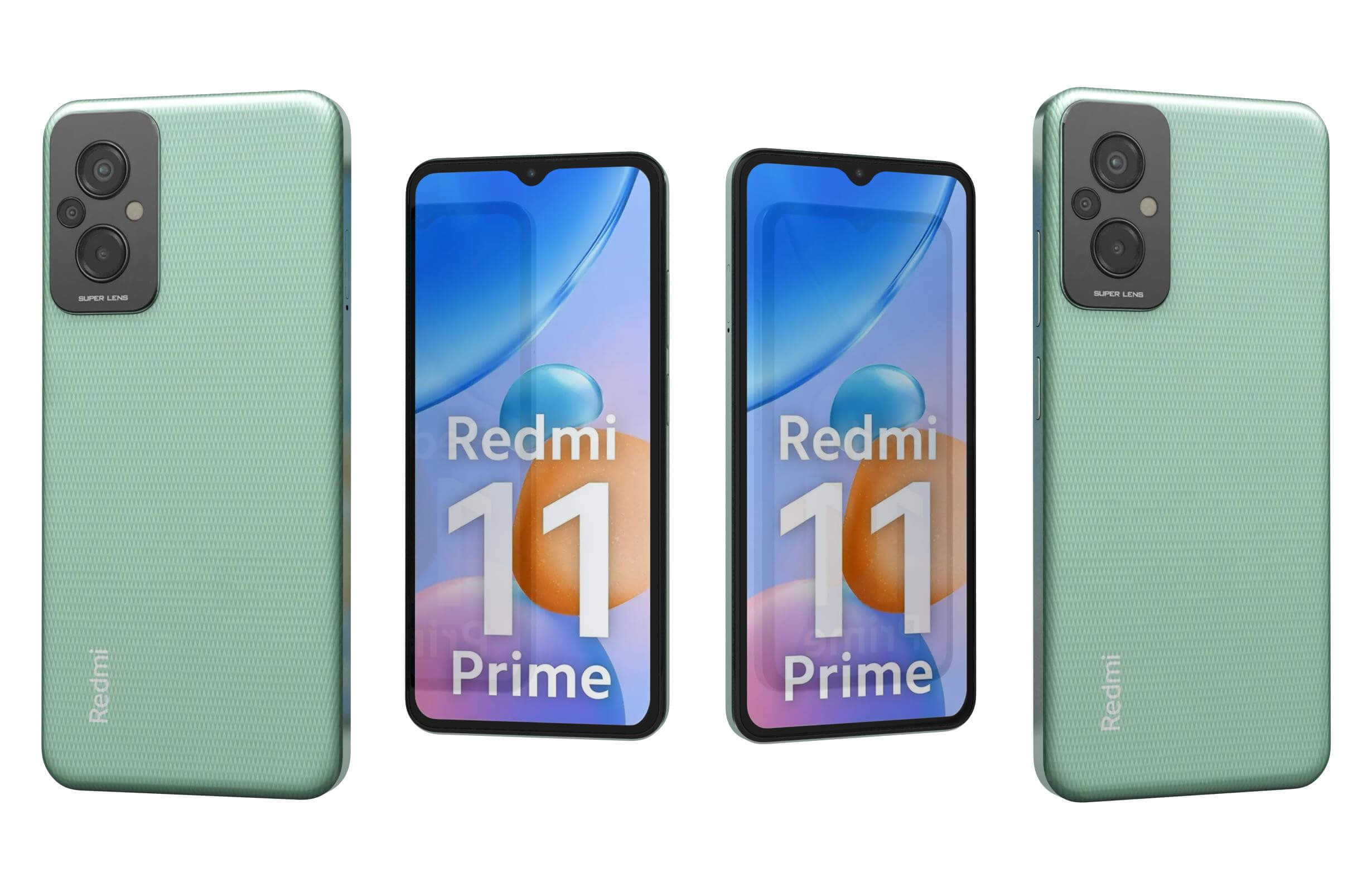 Xiaomi Redmi 11 Prime Green - 3D Model by Rever_Art