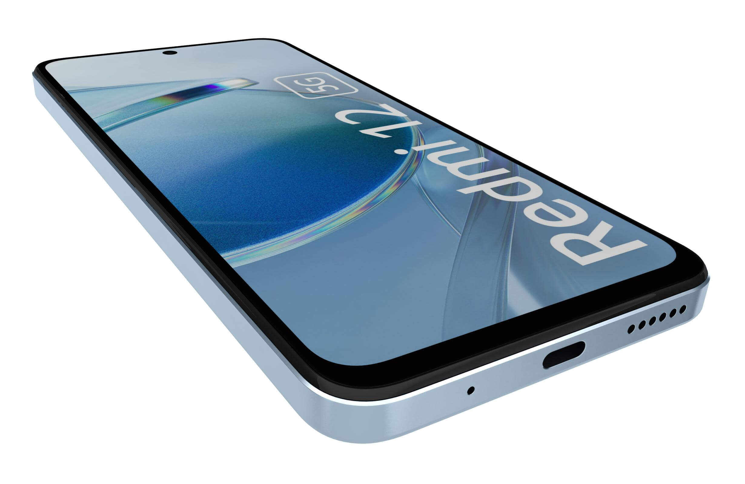 Xiaomi Redmi 12 5G Blue - 3D Model by Rever_Art