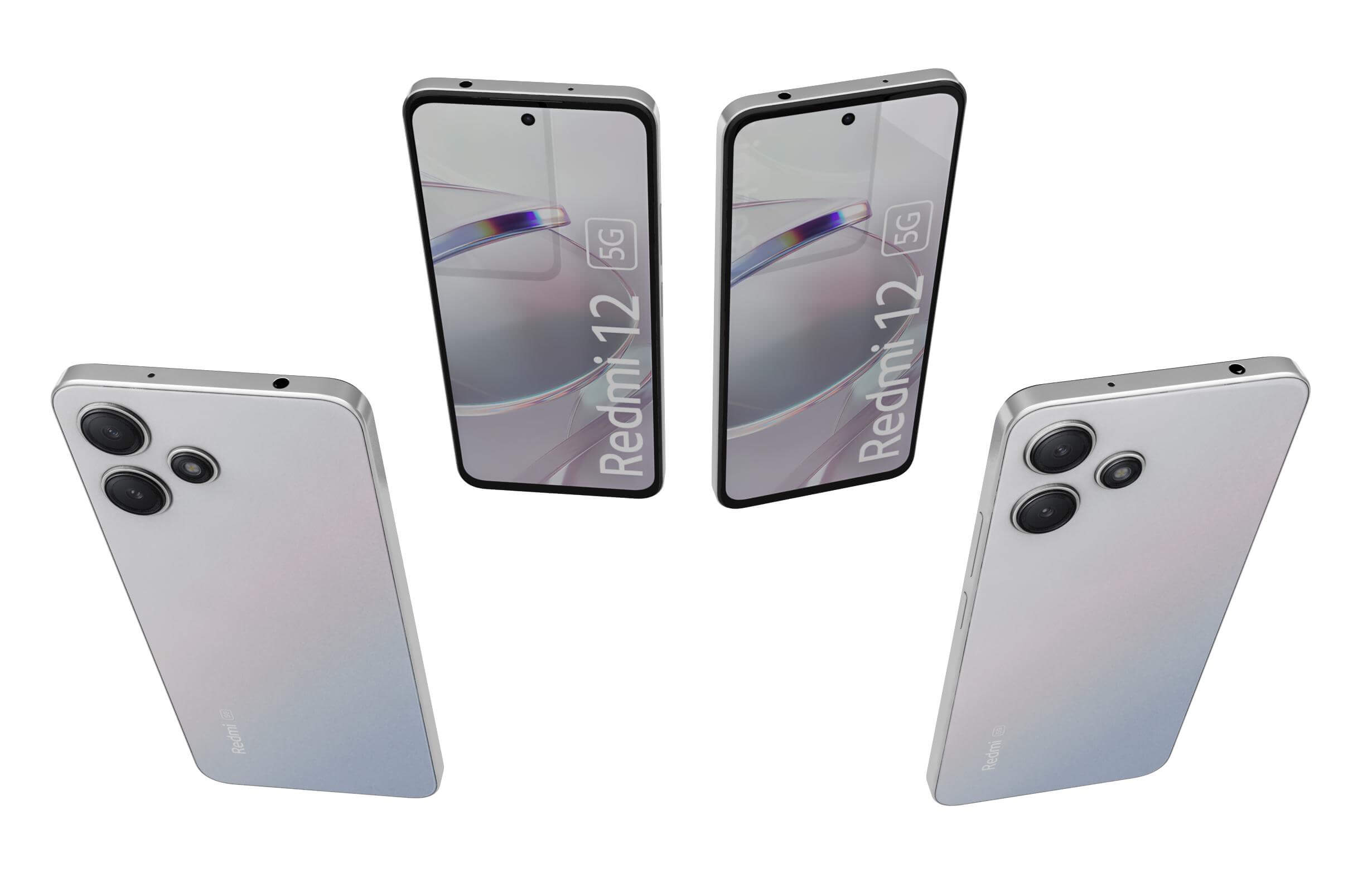 Xiaomi Redmi 12 5G White - 3D Model by Rever_Art