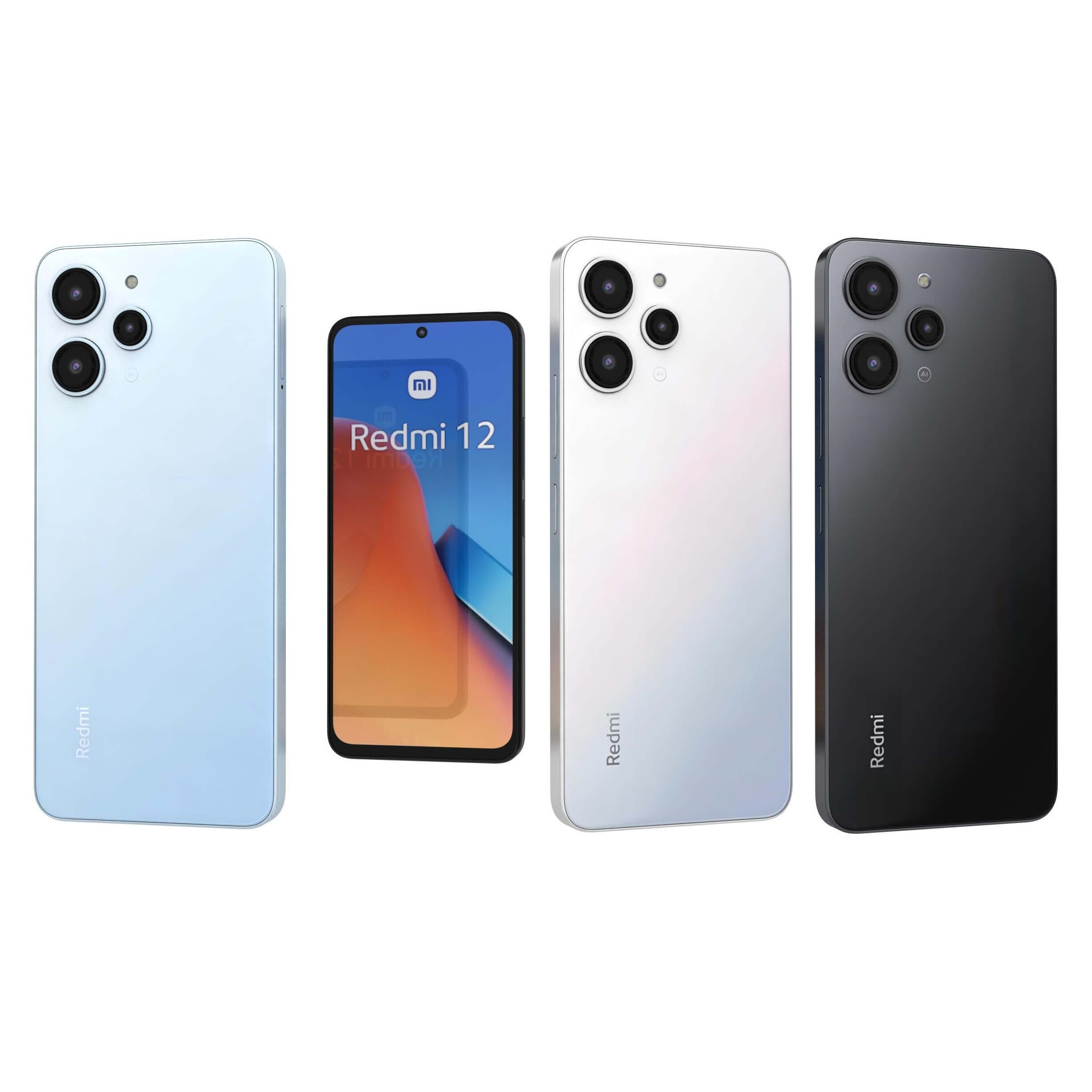 Xiaomi Redmi 12 All Colors - 3D Model by Rever_Art