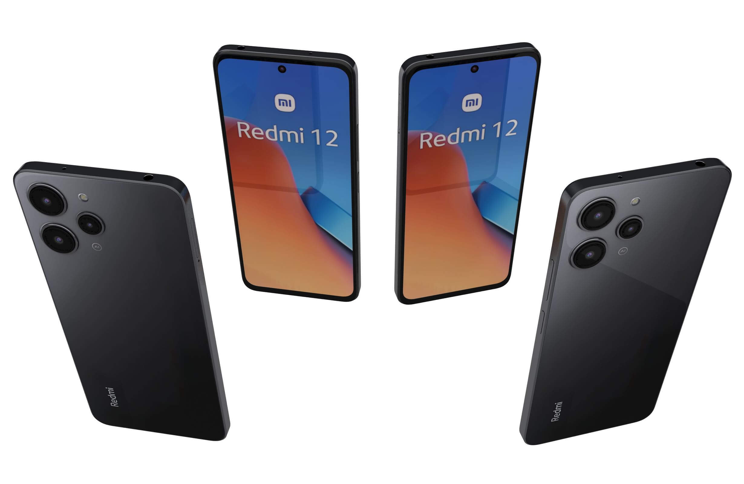 Xiaomi Redmi 12 Black - 3D Model by Rever_Art