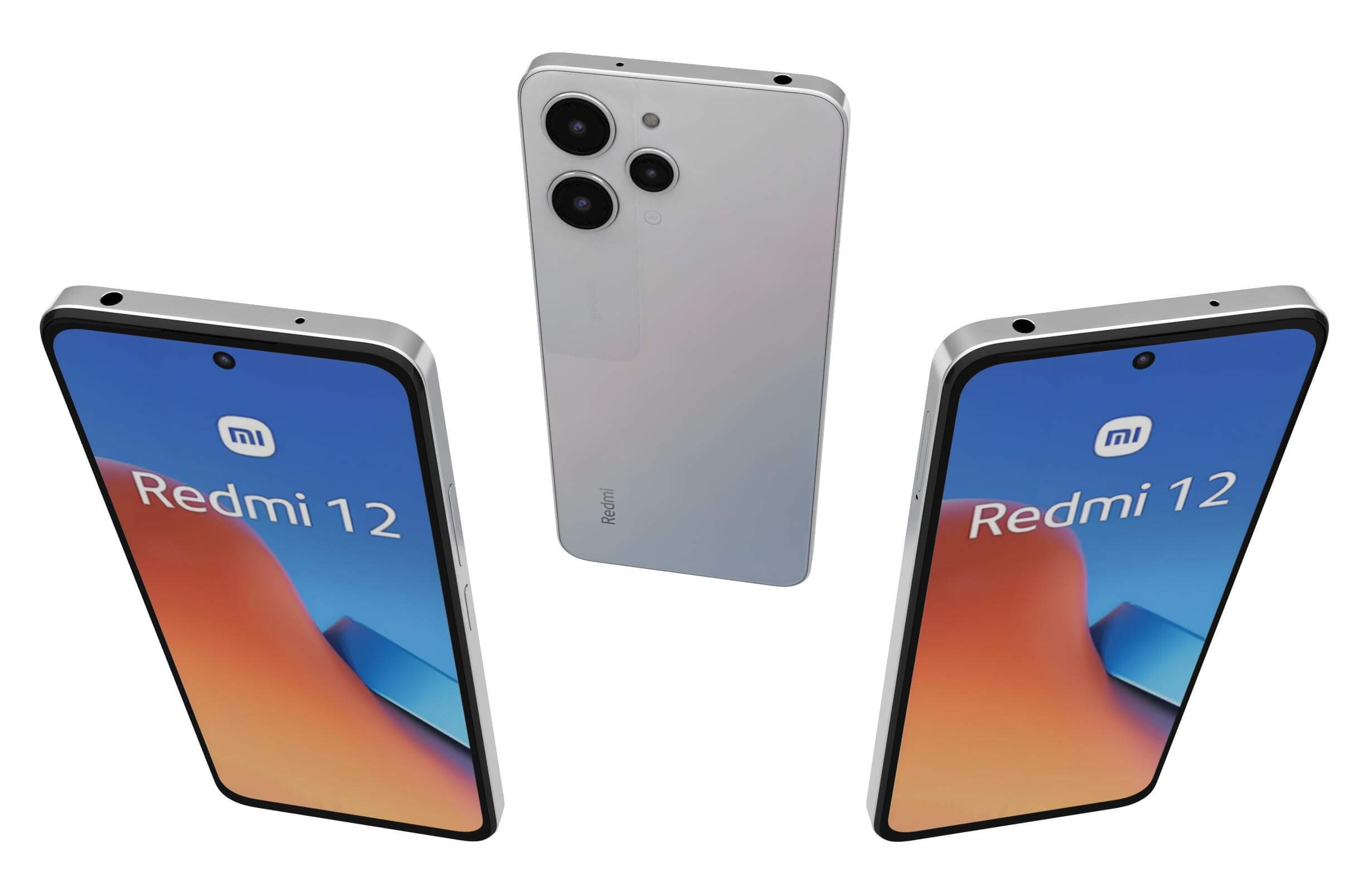 Xiaomi Redmi 12 White - 3D Model by Rever_Art