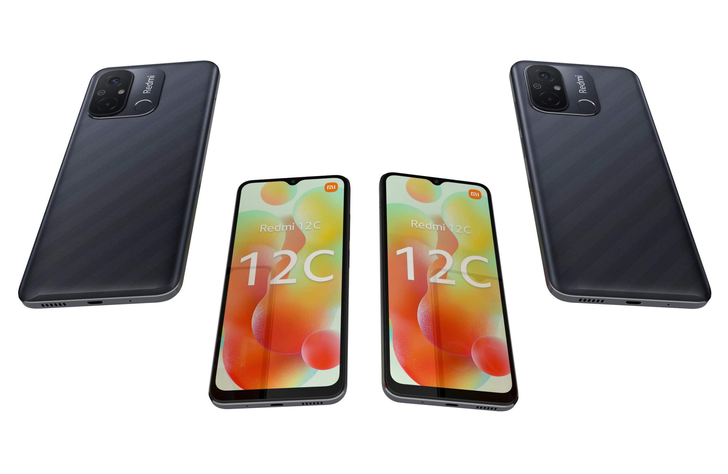 Xiaomi Redmi 12C All Colors - 3D Model by Rever_Art