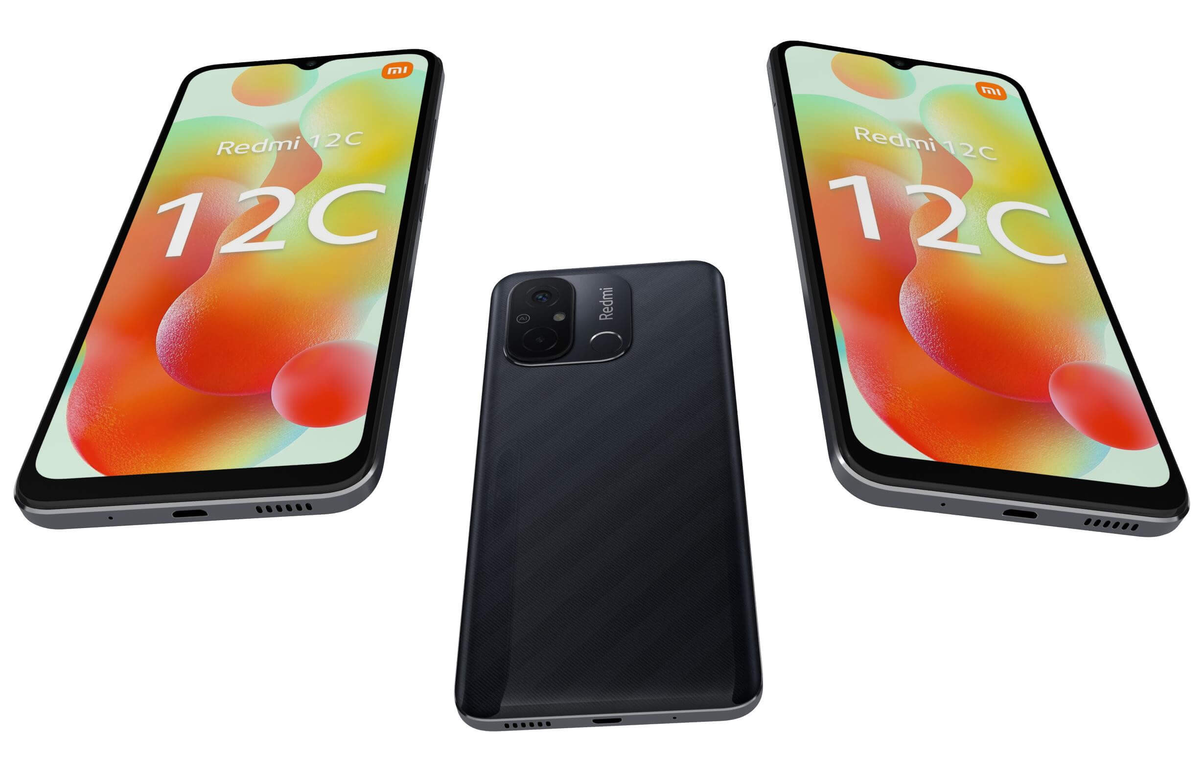Xiaomi Redmi 12C Black - 3D Model by Rever_Art