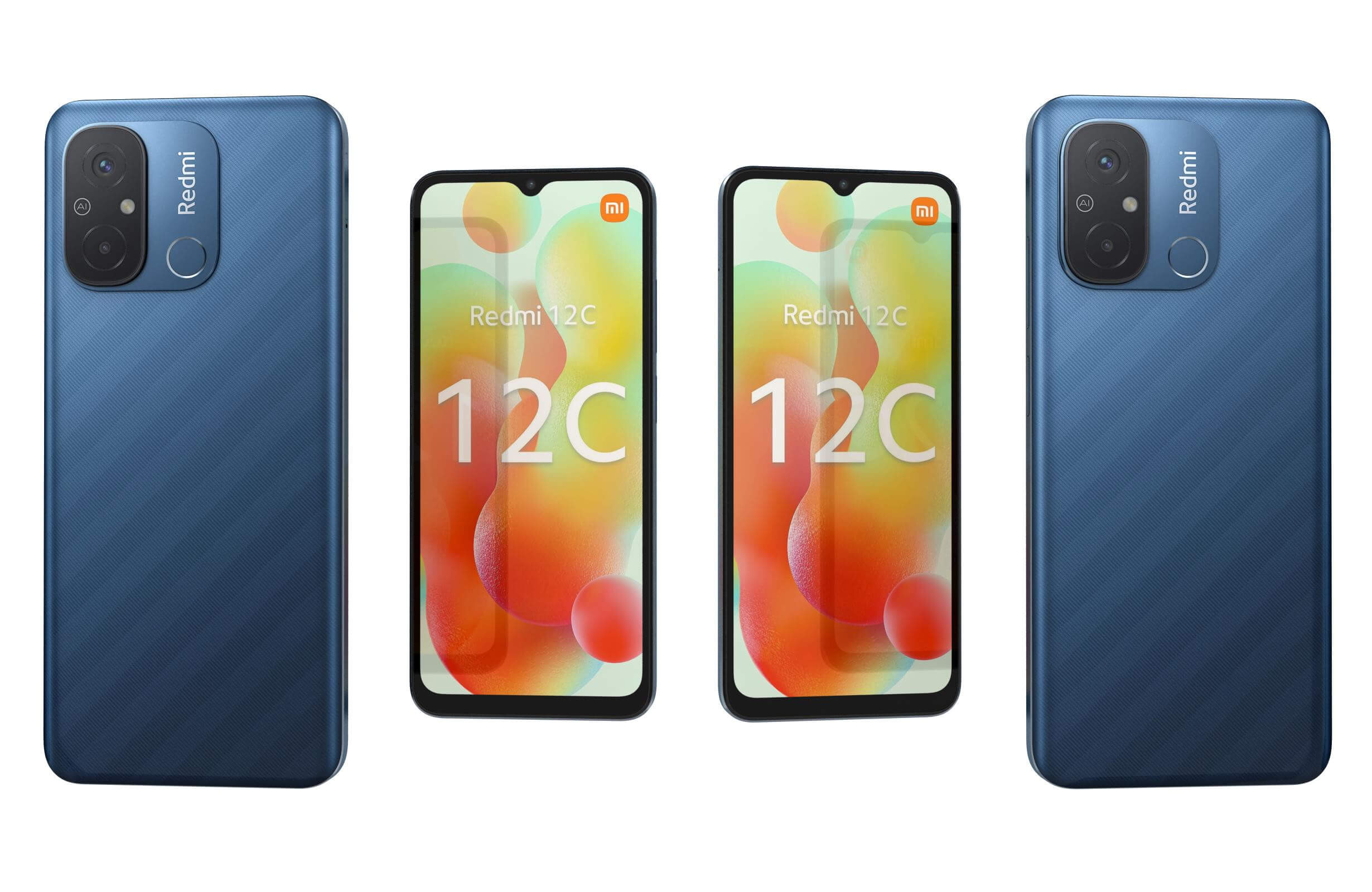 Xiaomi Redmi 12C Blue - 3D Model by Rever_Art