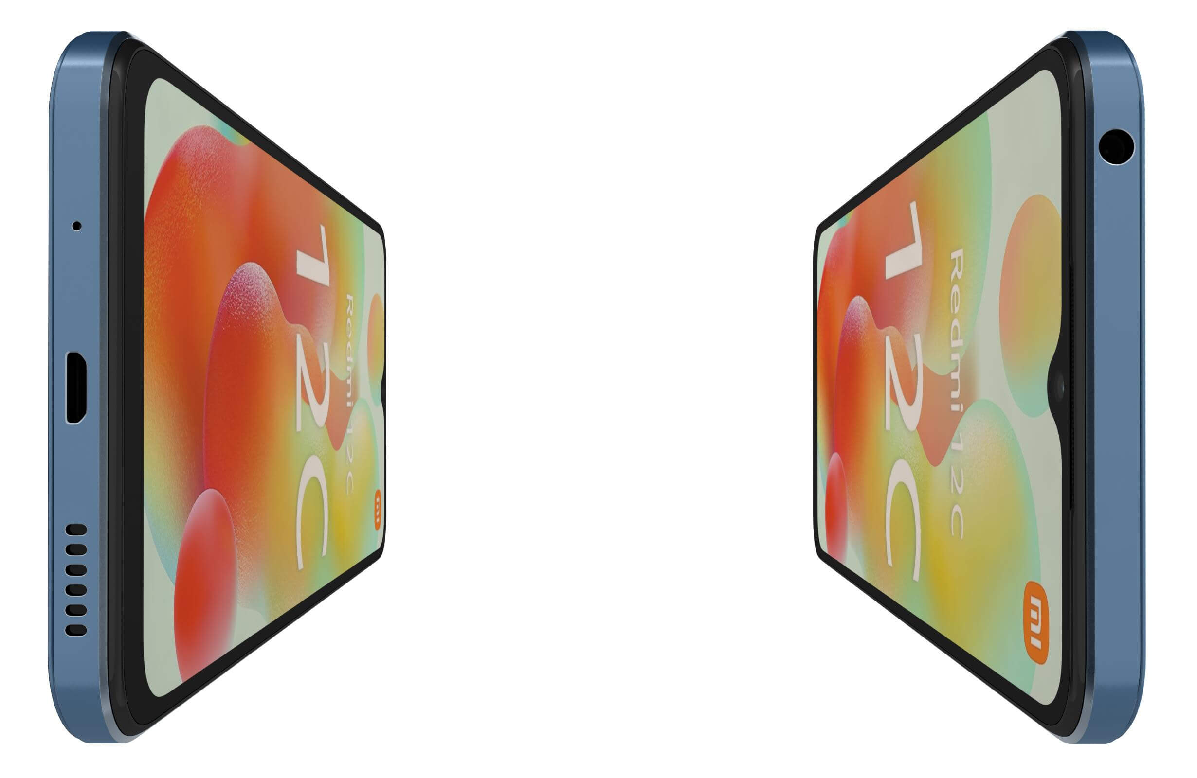 Xiaomi Redmi 12C Blue - 3D Model by Rever_Art