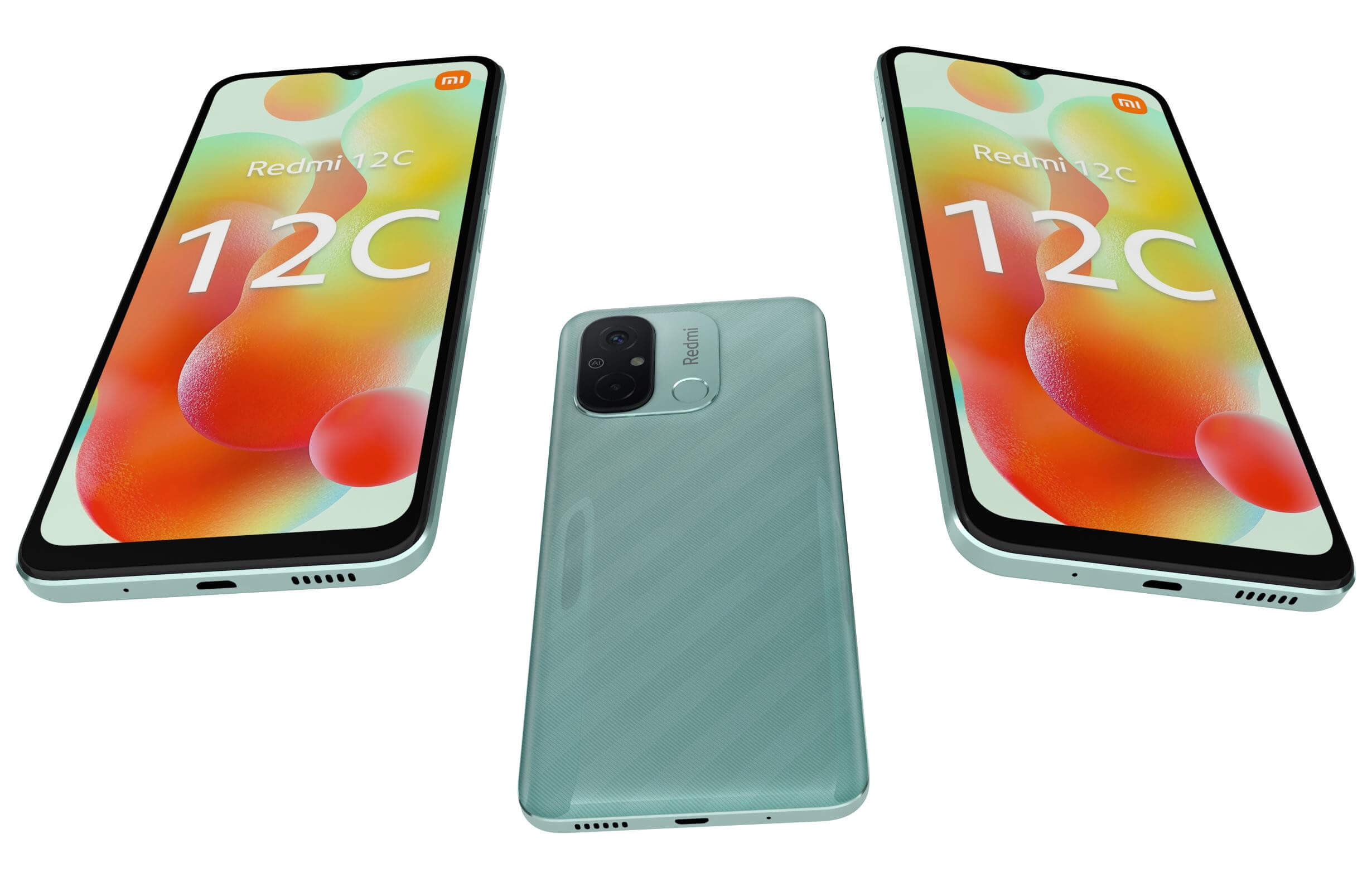 Xiaomi Redmi 12C Mint - 3D Model by Rever_Art