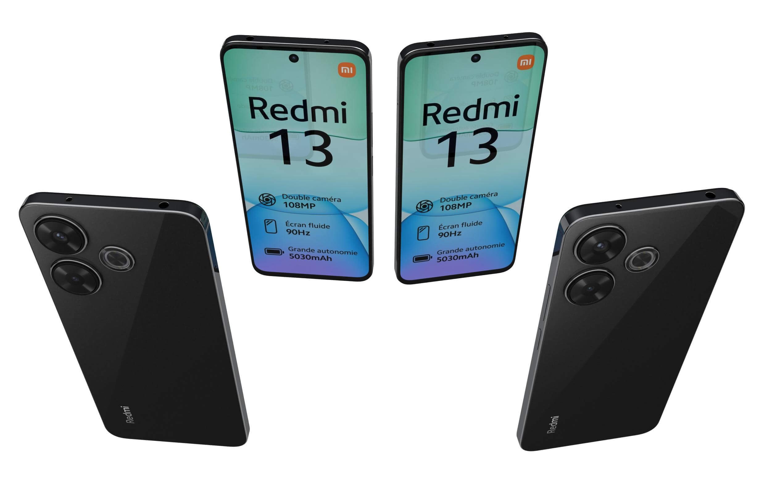 Xiaomi Redmi 13 4G All Colors - 3D Model by Rever_Art