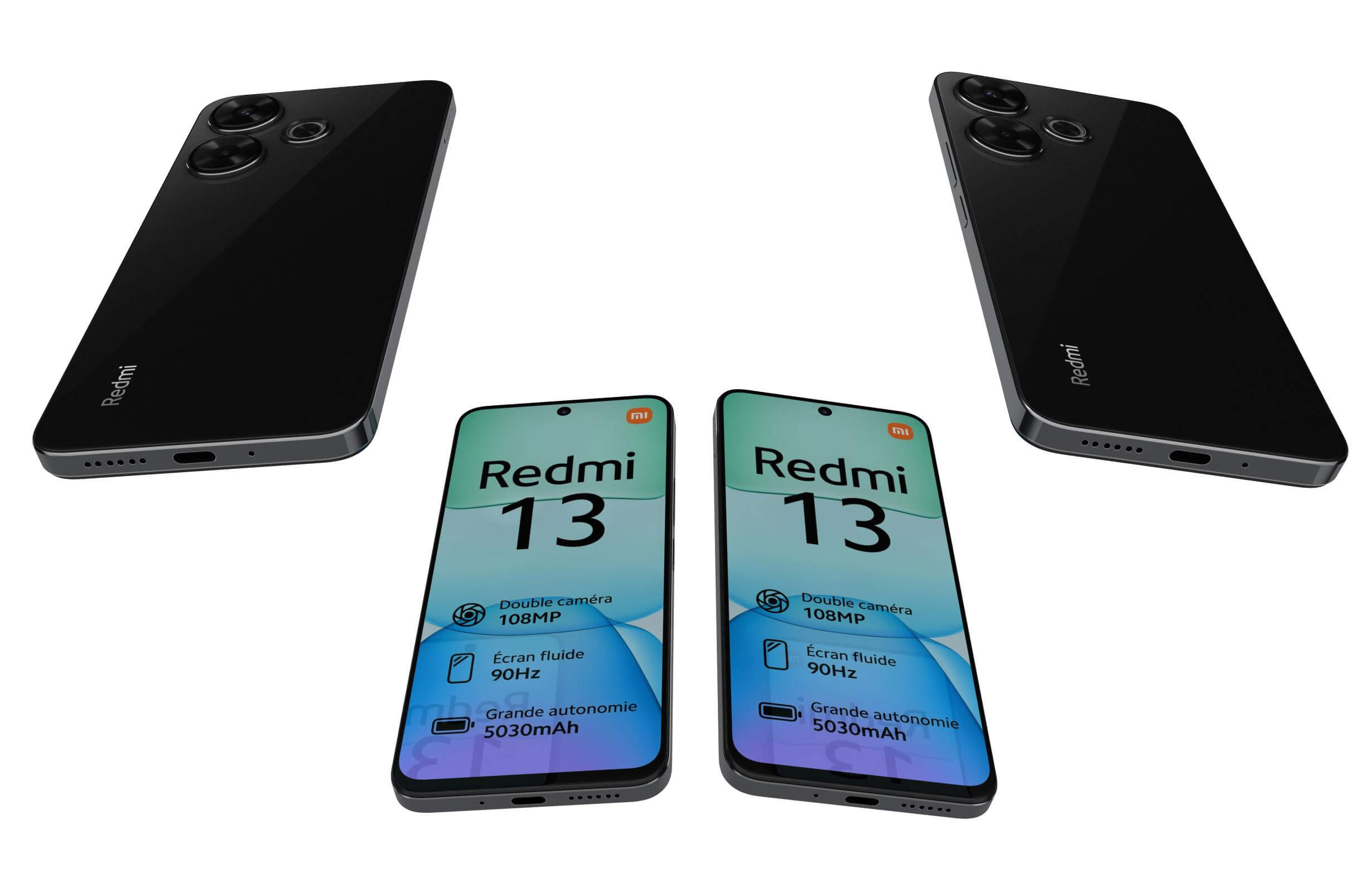 Xiaomi Redmi 13 4G All Colors - 3D Model by Rever_Art