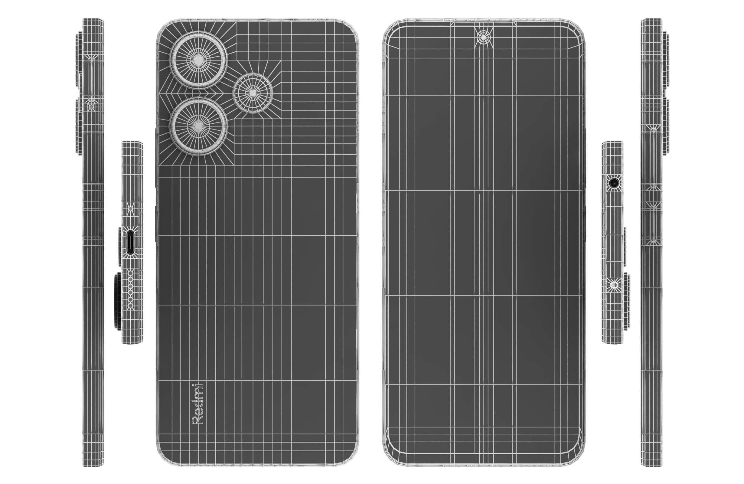 Xiaomi Redmi 13 4G All Colors - 3D Model by Rever_Art