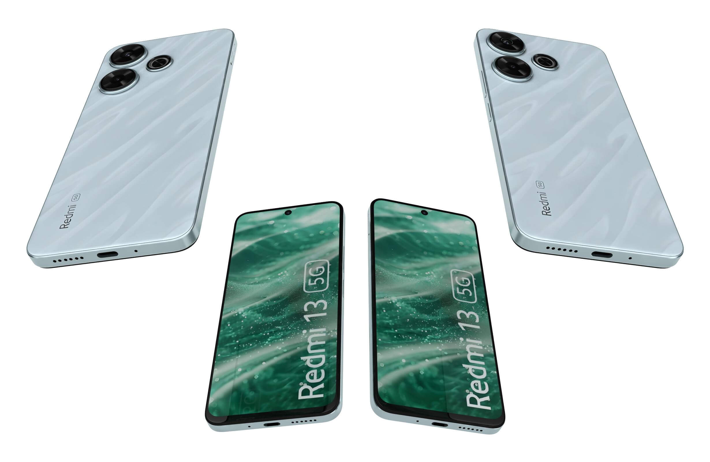 Xiaomi Redmi 13 5G All Colors - 3D Model by Rever_Art