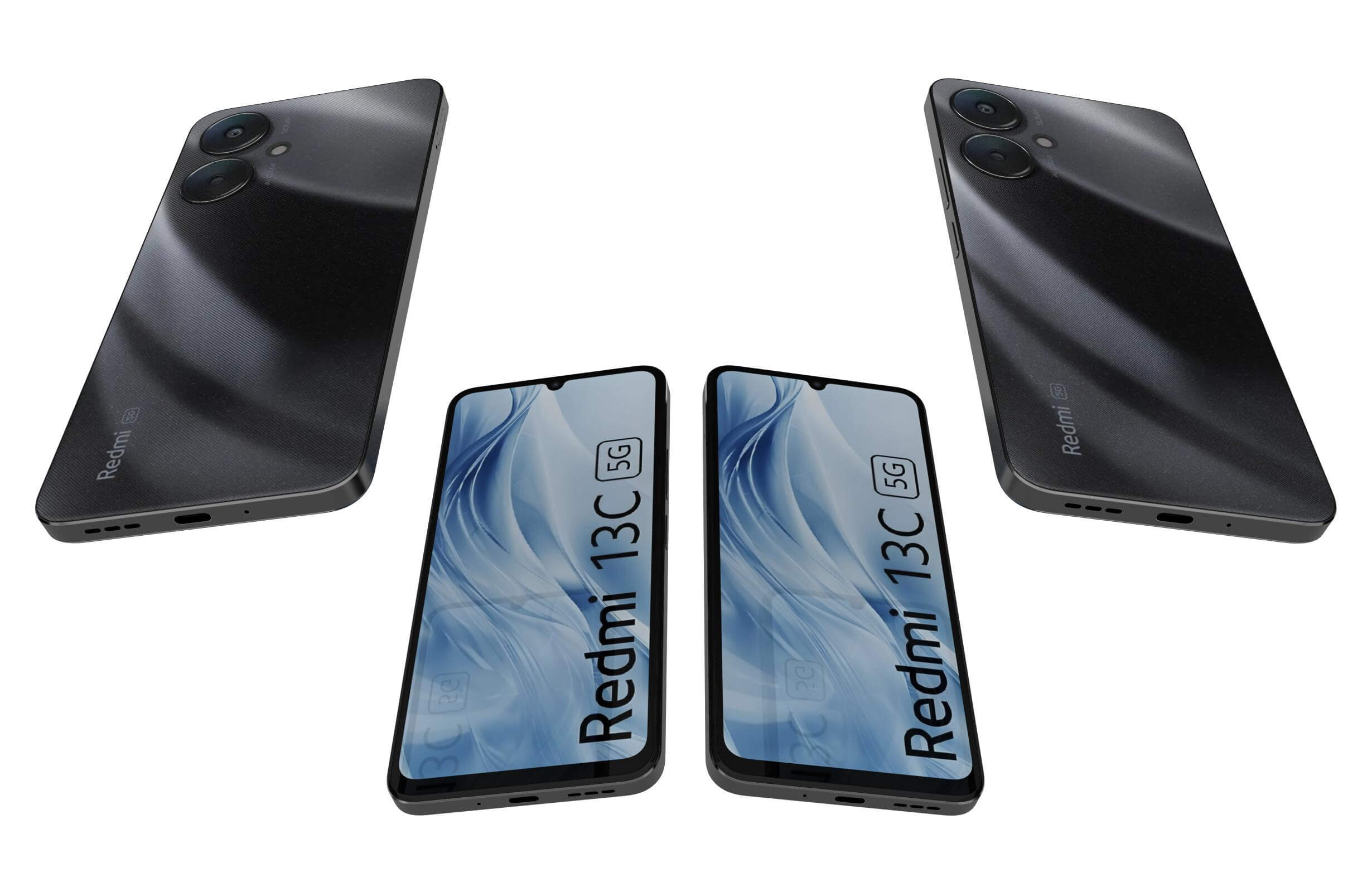 Xiaomi Redmi 13C 5G All Colors - 3D Model by Rever_Art