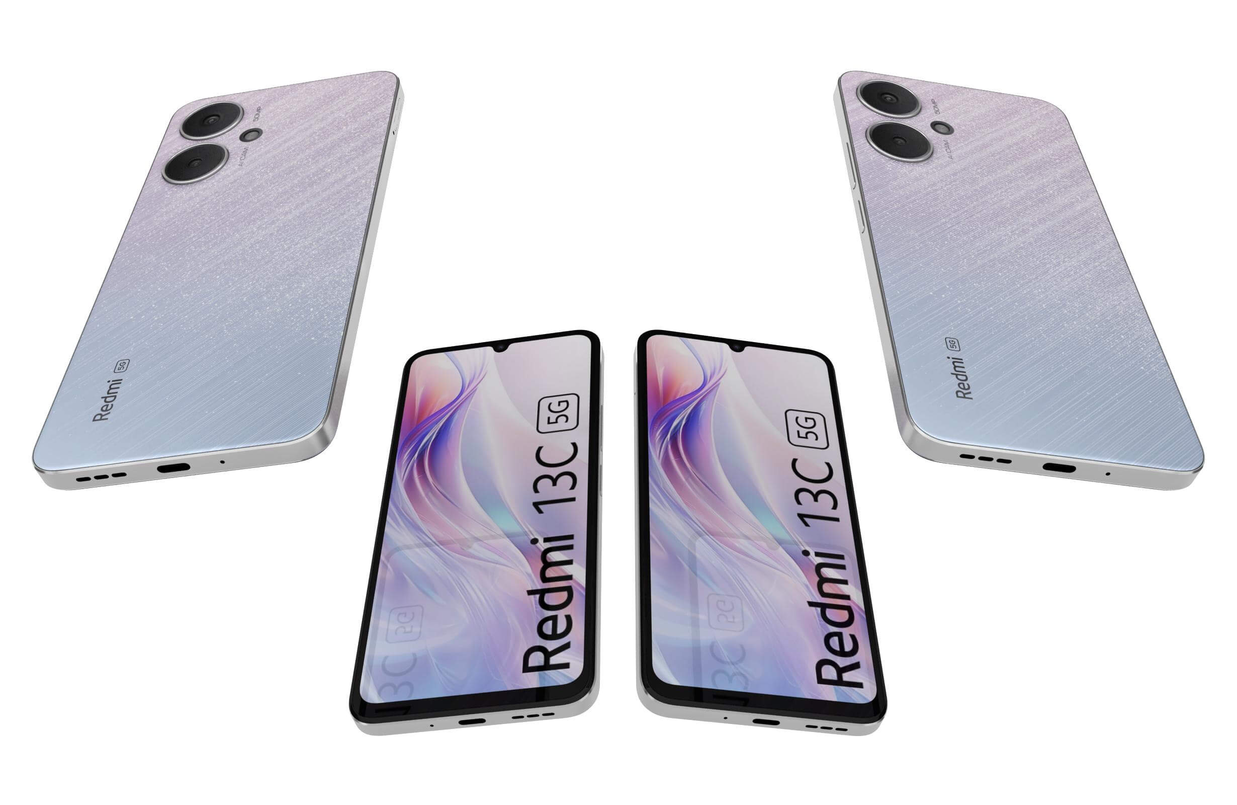 Xiaomi Redmi 13C 5G All Colors - 3D Model by Rever_Art