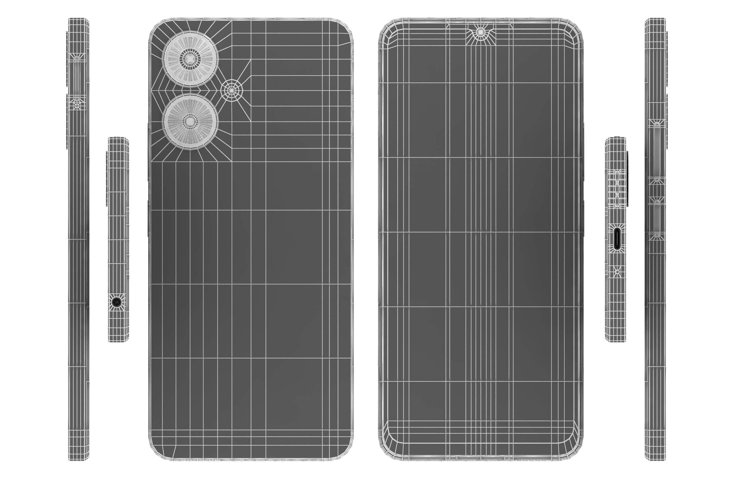 Xiaomi Redmi 13C 5G All Colors - 3D Model by Rever_Art