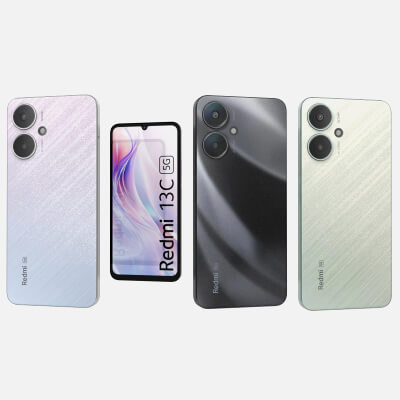 Xiaomi Redmi 13C 5G All Colors - 3D Model by Rever_Art