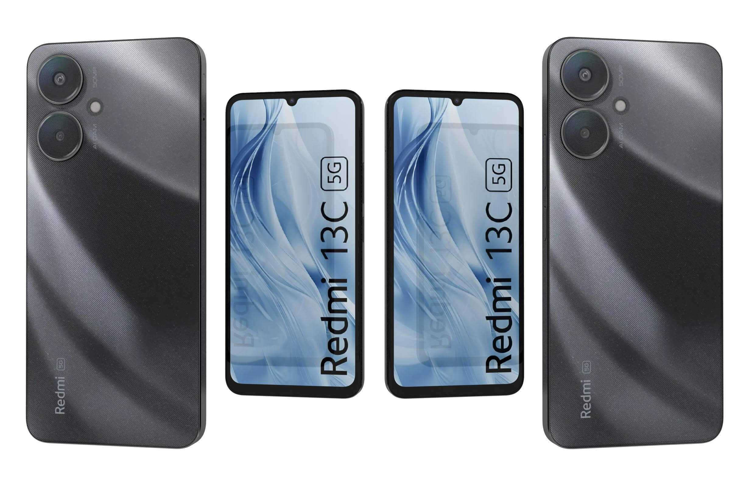 Xiaomi Redmi 13C 5G Black - 3D Model by Rever_Art