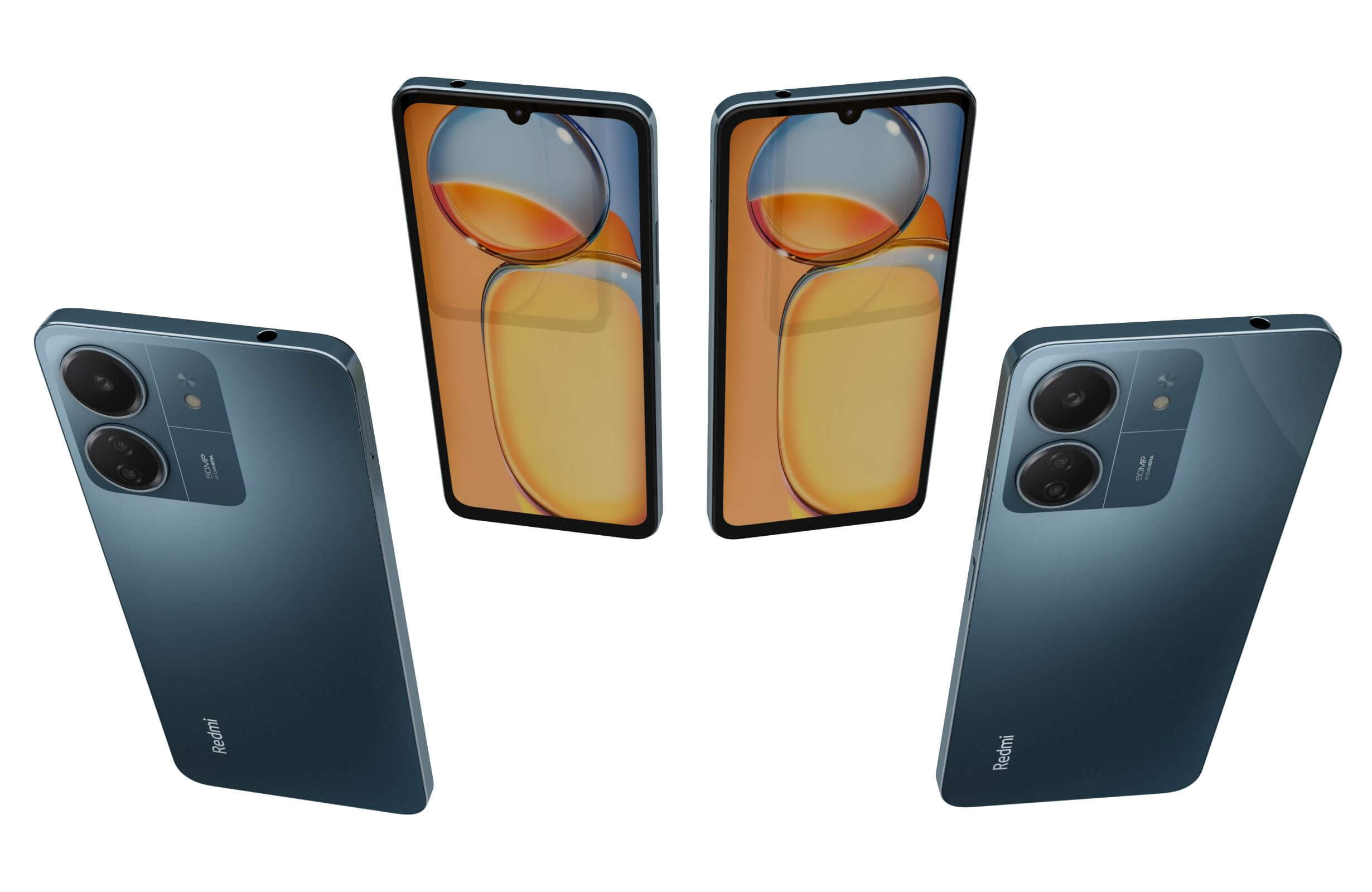 Xiaomi Redmi 13C All Colors - 3D Model by Rever_Art