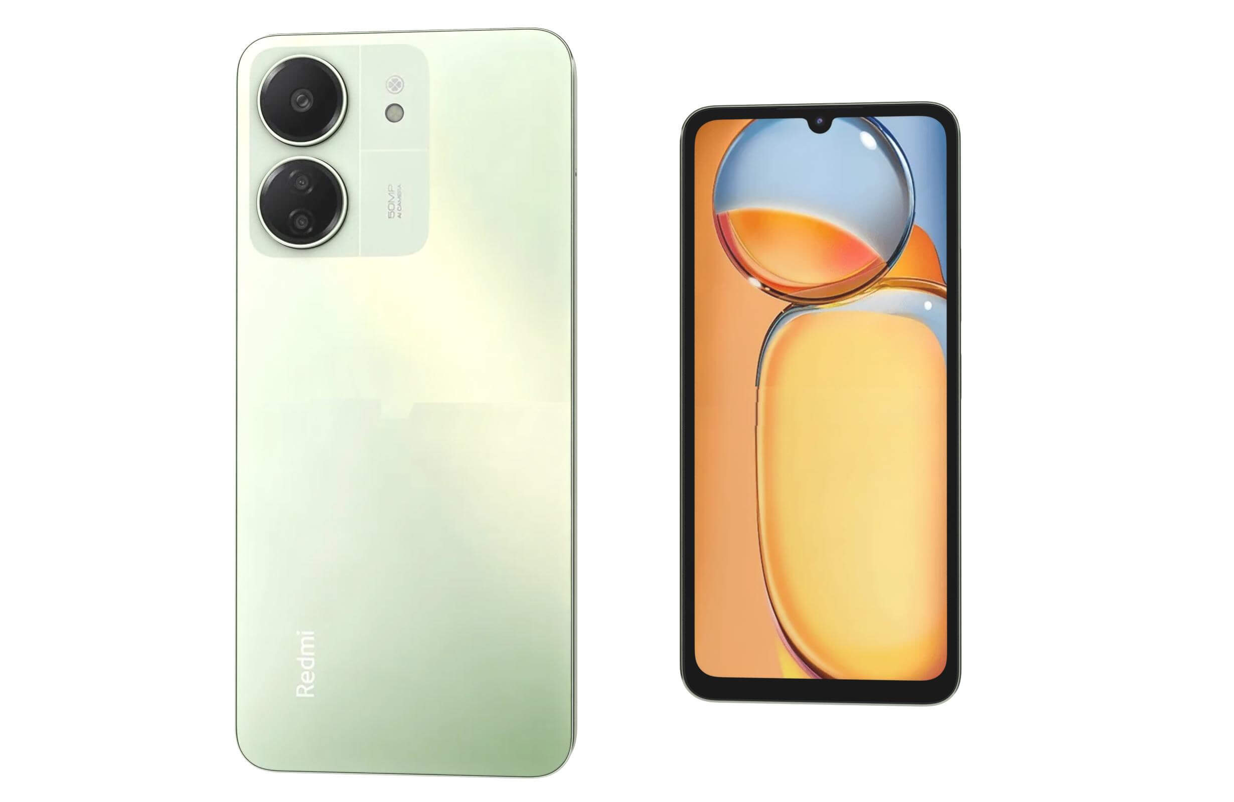 Xiaomi Redmi 13C Green - 3D Model by Rever_Art