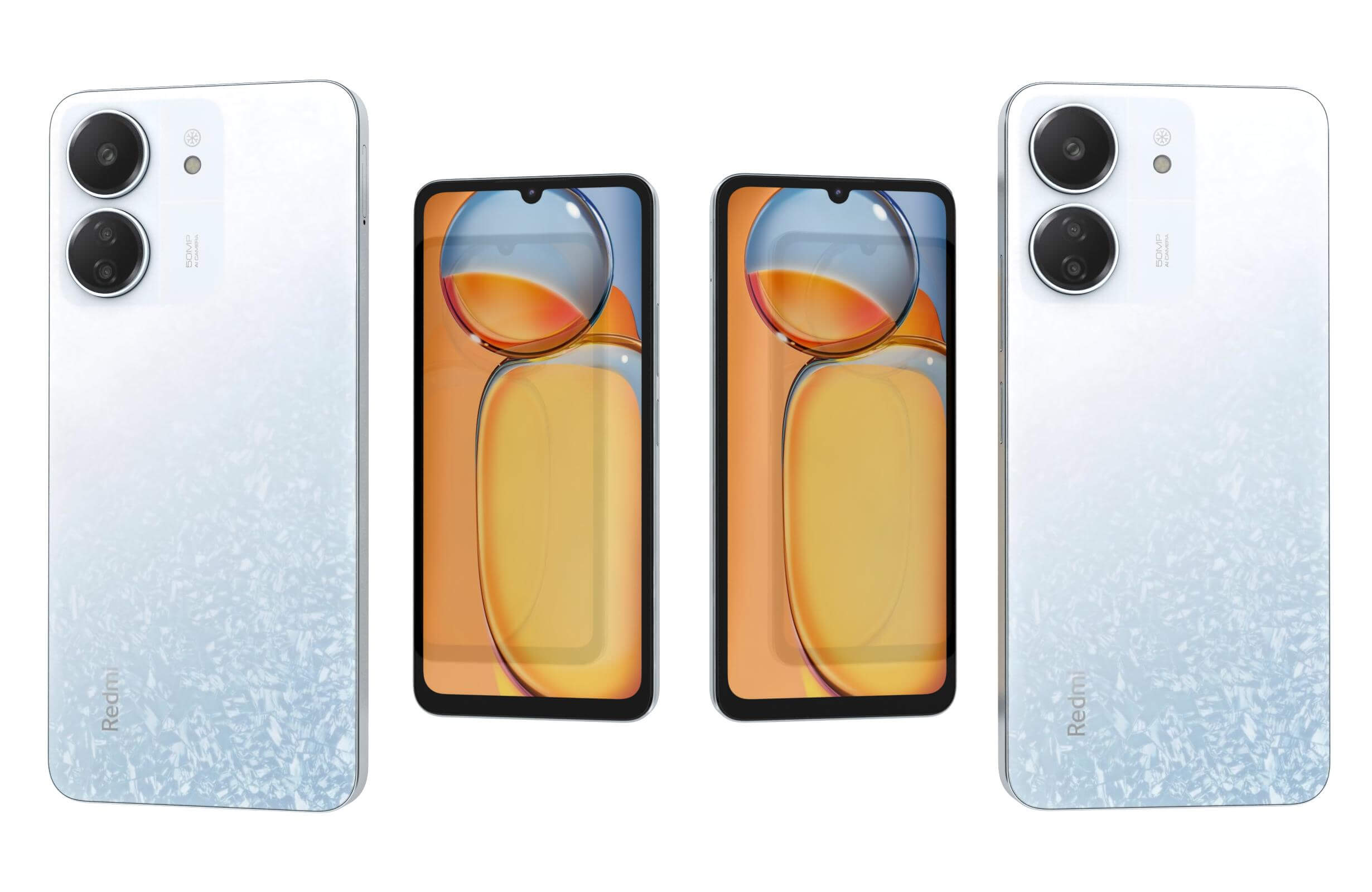 Xiaomi Redmi 13C White - 3D Model by Rever_Art