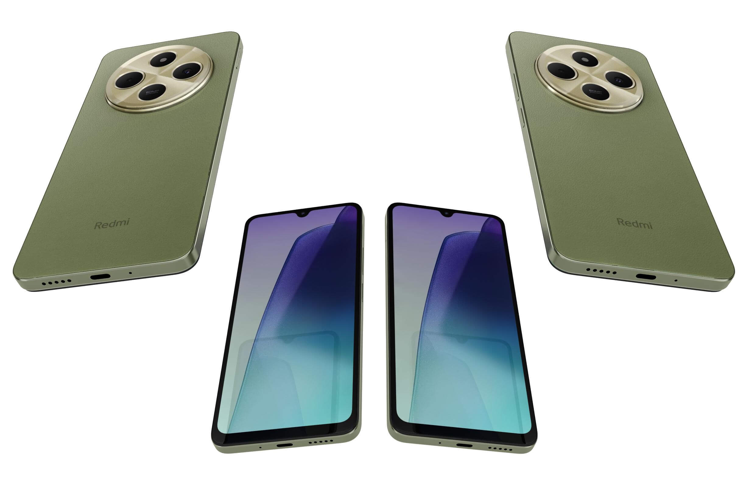 Xiaomi Redmi 14C Sage Green - 3D Model by Rever_Art
