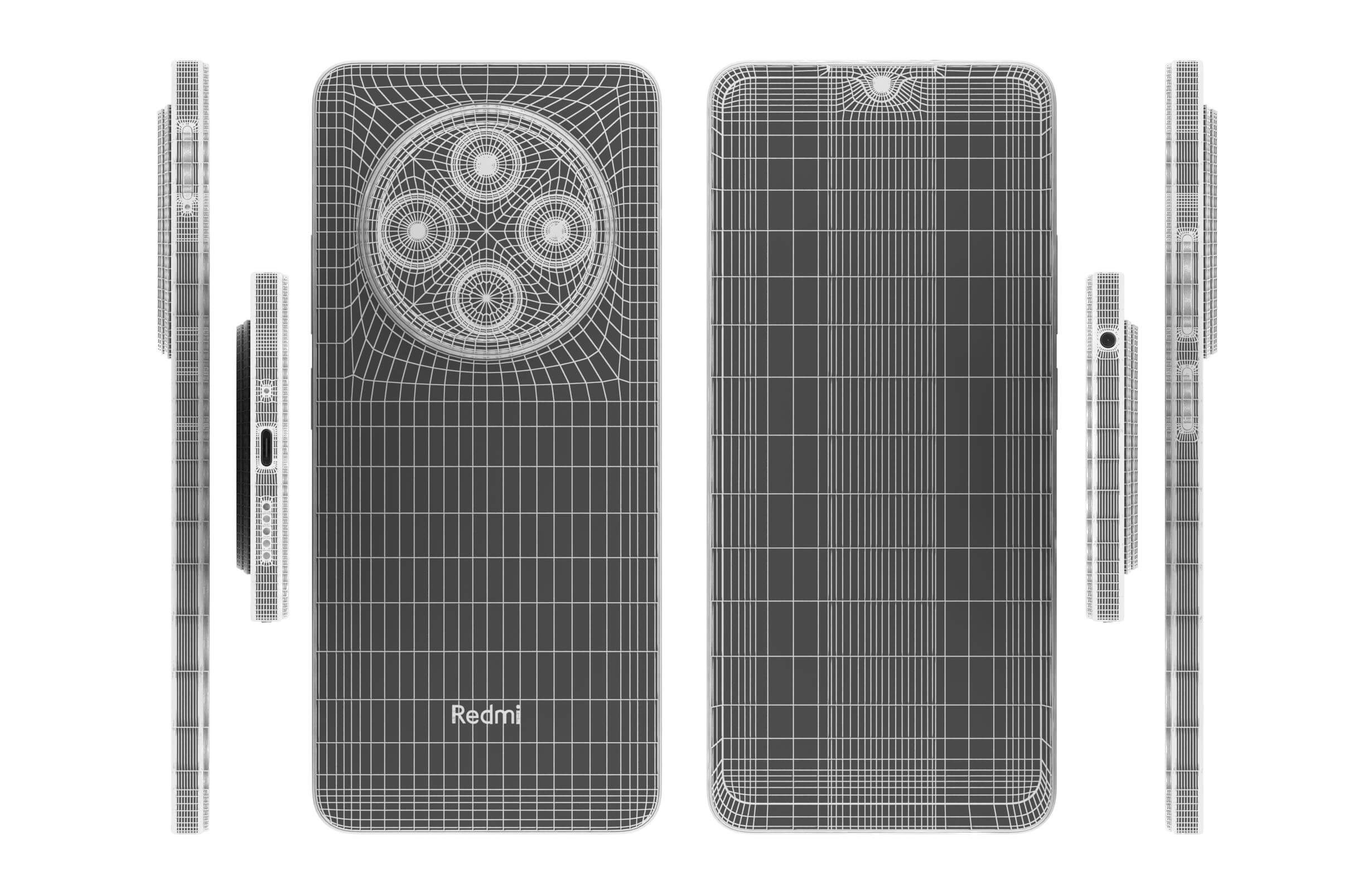 Xiaomi Redmi 14C Starry Blue - 3D Model by Rever_Art