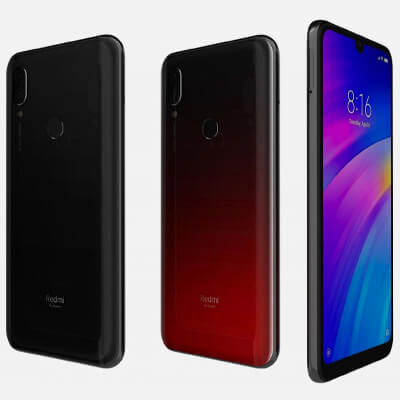 Xiaomi Redmi 7 All Colors - 3D Model by Rever_Art