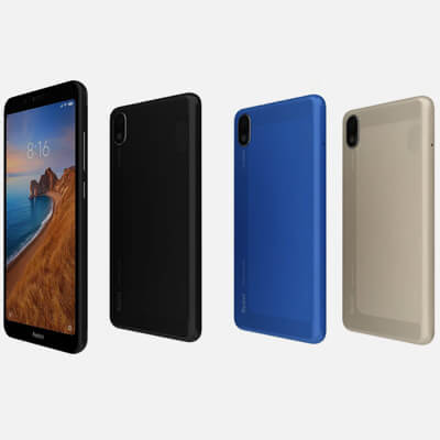 Xiaomi Redmi 7A All Colors - 3D Model by Rever_Art