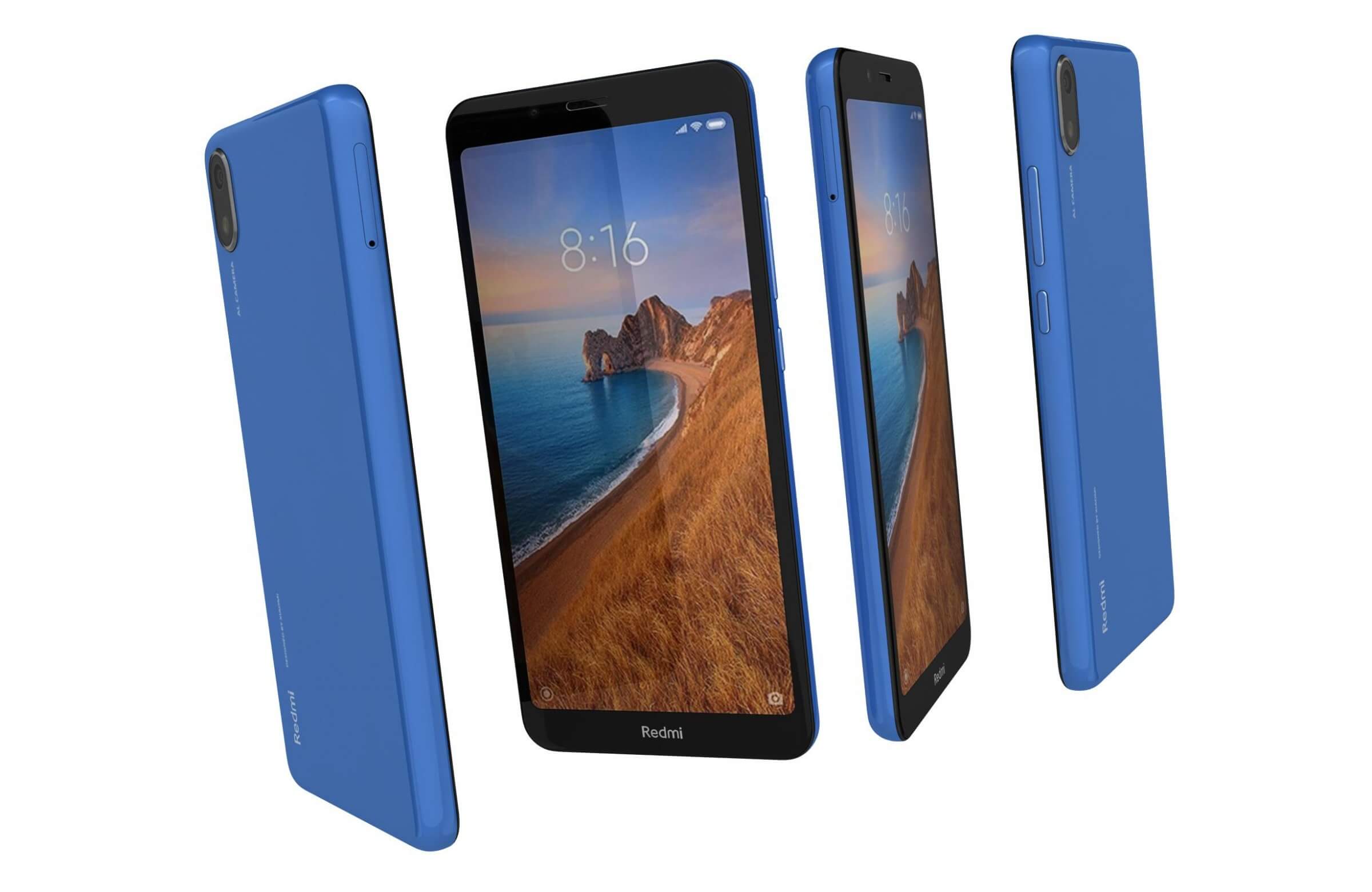 Xiaomi Redmi 7A Matte Blue - 3D Model by Rever_Art