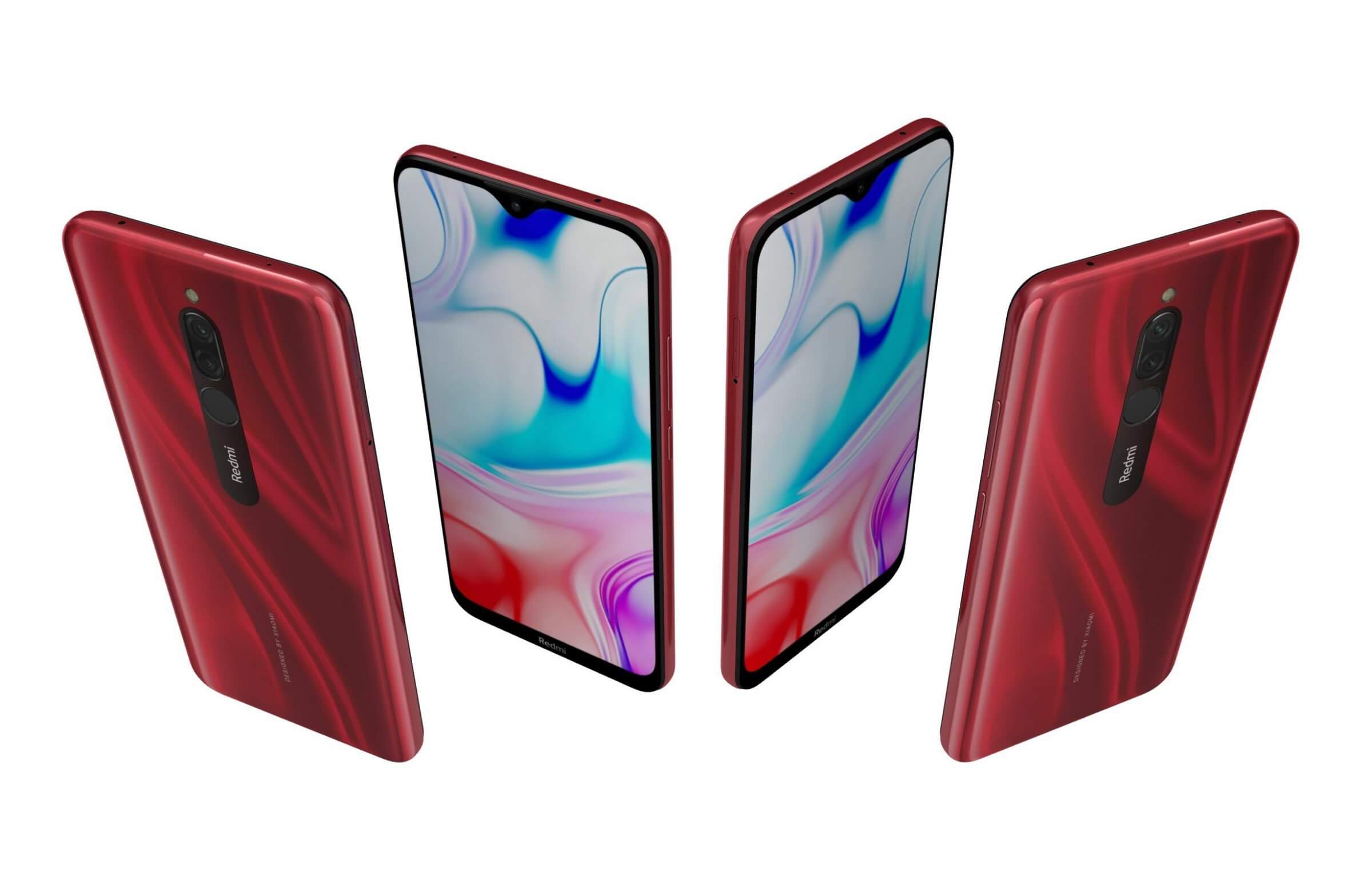 Xiaomi Redmi 8 Ruby Red - 3D Model by Rever_Art