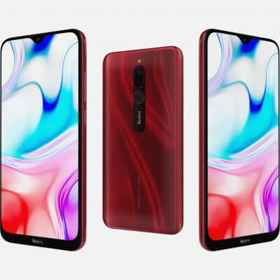 Xiaomi Redmi 8 Ruby Red - 3D Model by Rever_Art
