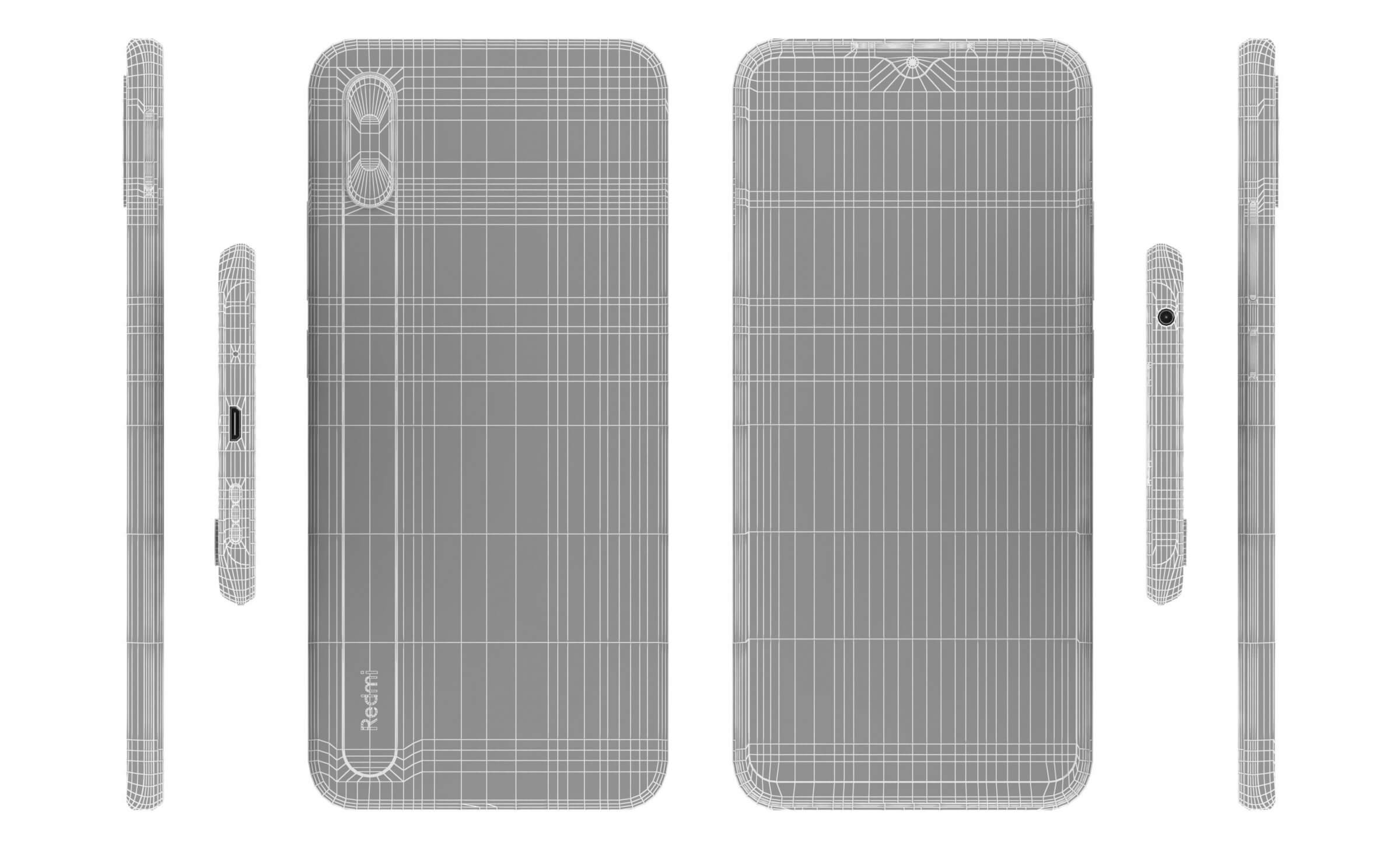 Xiaomi Redmi 9A All Colors - 3D Model by Rever_Art