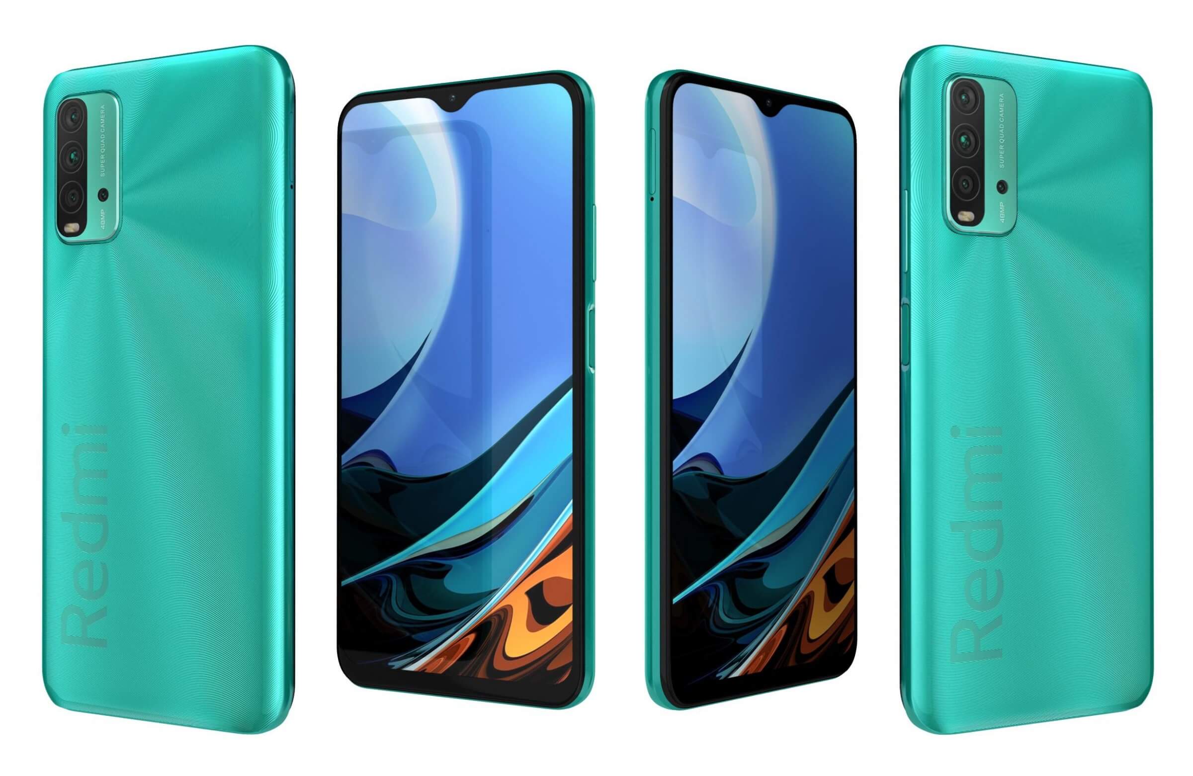 Xiaomi Redmi 9T Ocean Green - 3D Model by Rever_Art