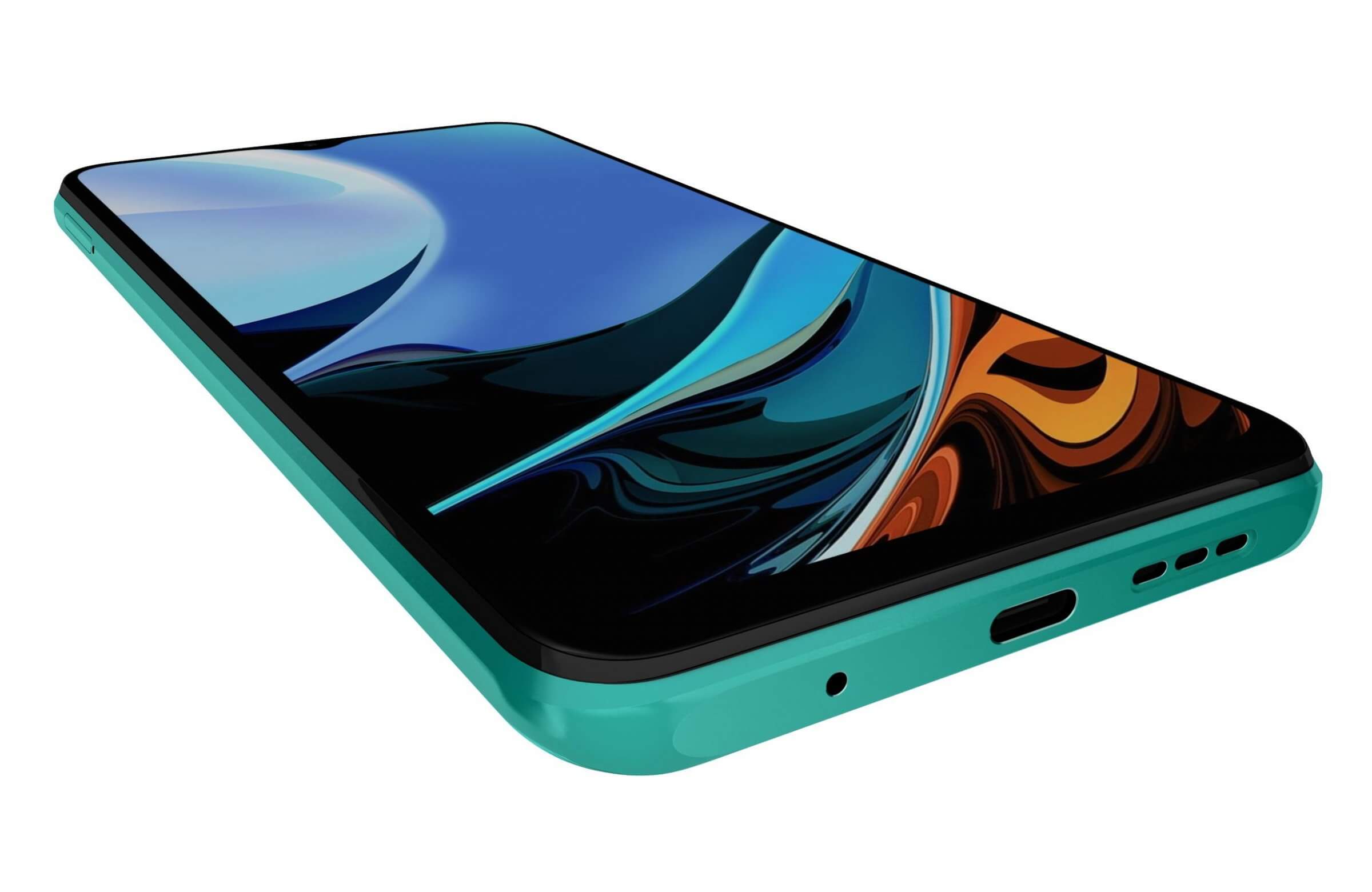 Xiaomi Redmi 9T Ocean Green - 3D Model by Rever_Art