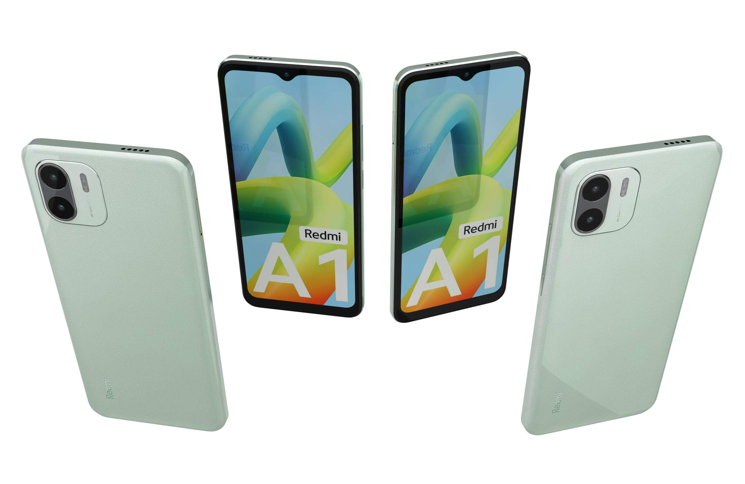 Xiaomi Redmi A1 Green - 3D Model by Rever_Art