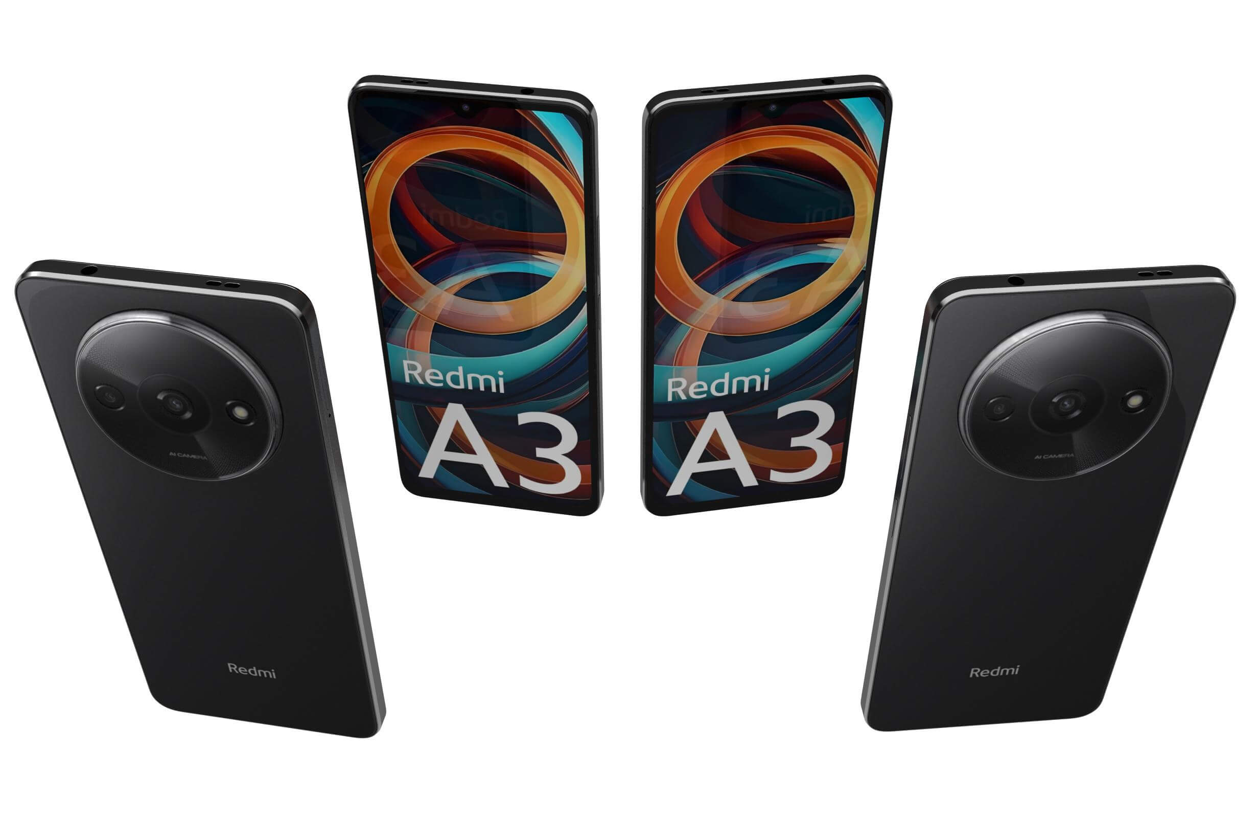 Xiaomi Redmi A3 All Colors - 3D Model by Rever_Art