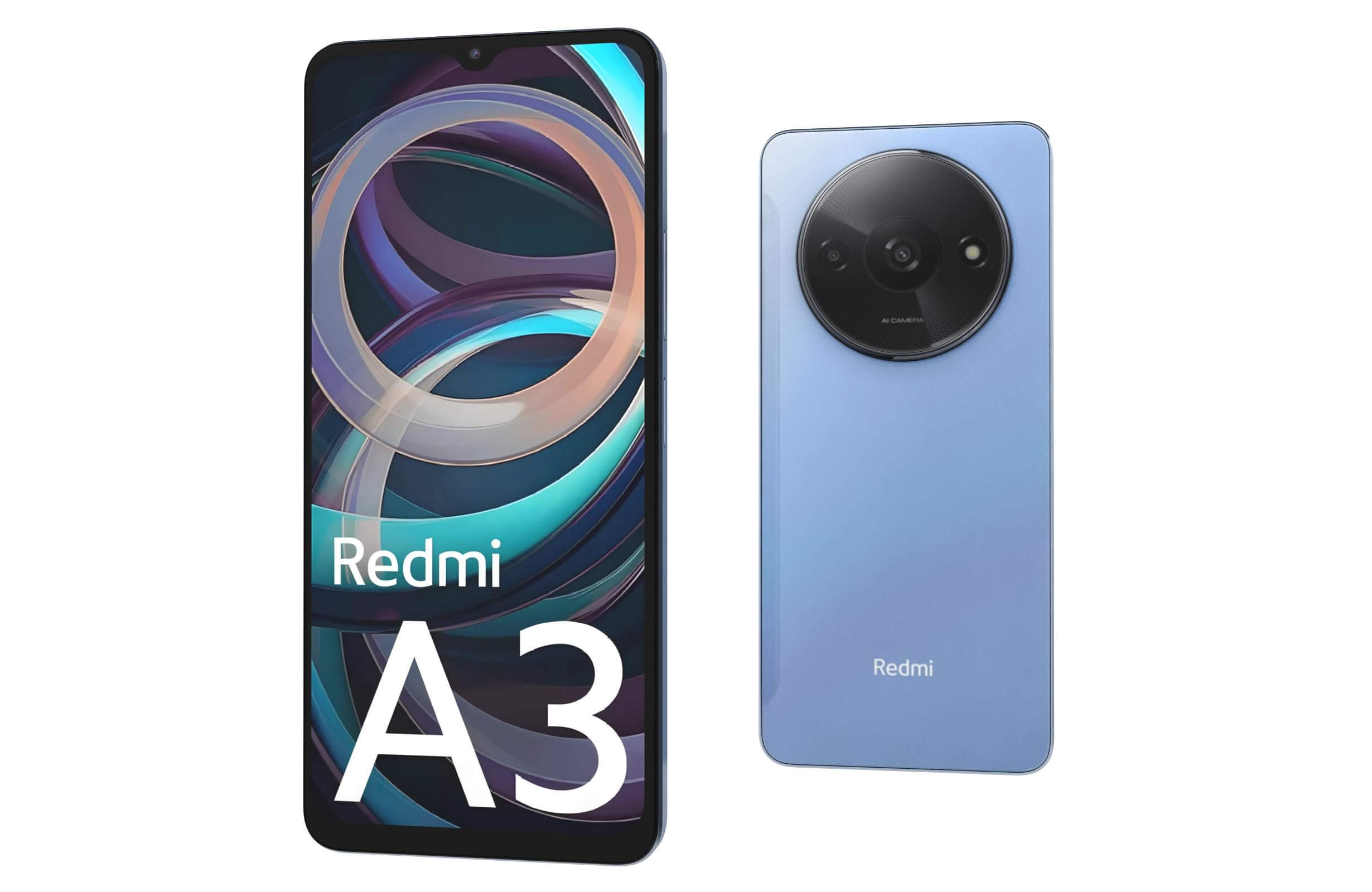 Xiaomi Redmi A3 Blue - 3D Model by Rever_Art