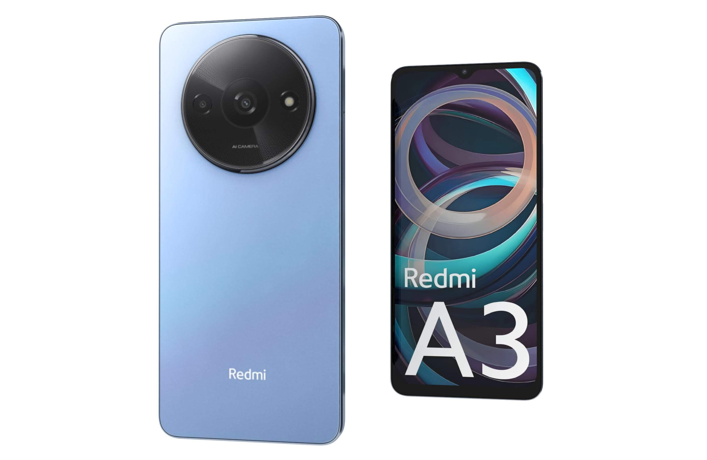 Xiaomi Redmi A3 Blue - 3D Model by Rever_Art