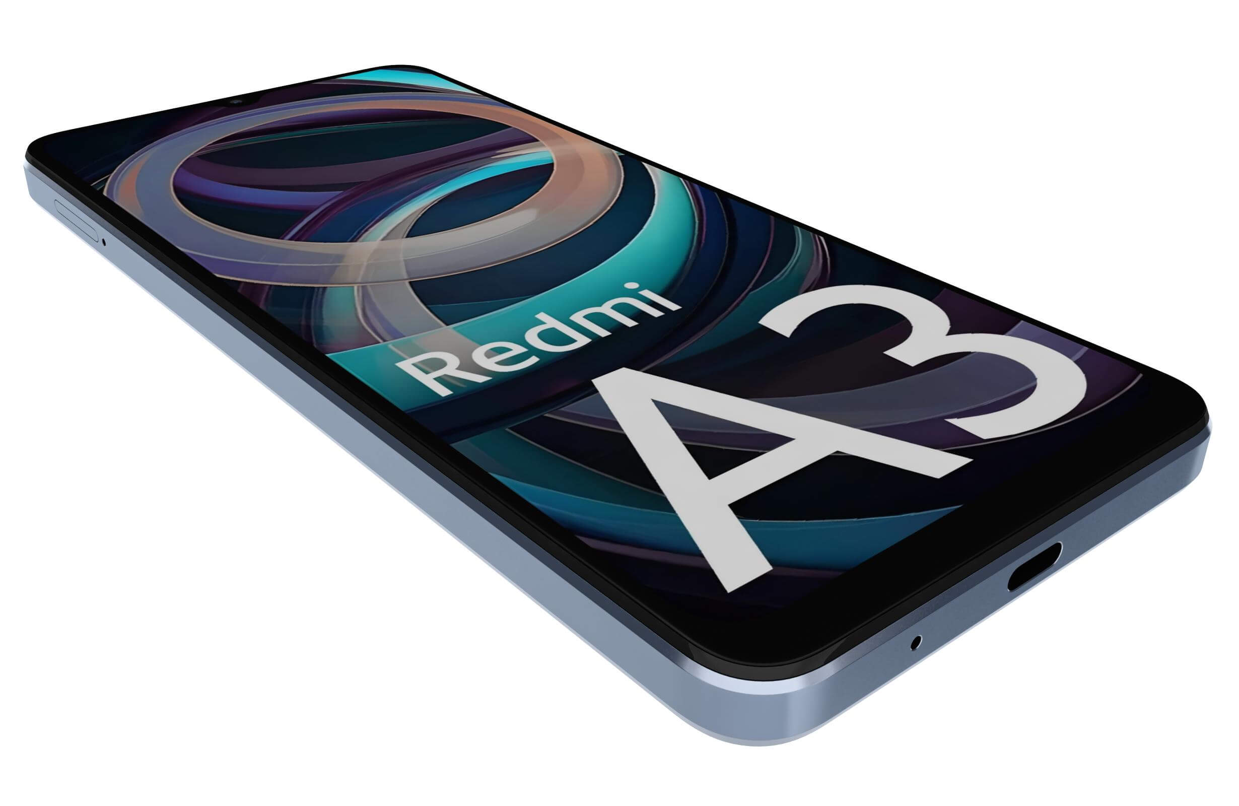 Xiaomi Redmi A3 Blue - 3D Model by Rever_Art