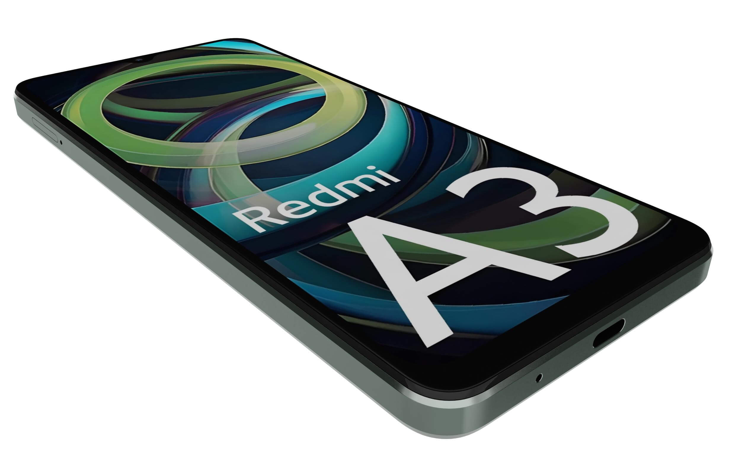 Xiaomi Redmi A3 Green - 3D Model by Rever_Art