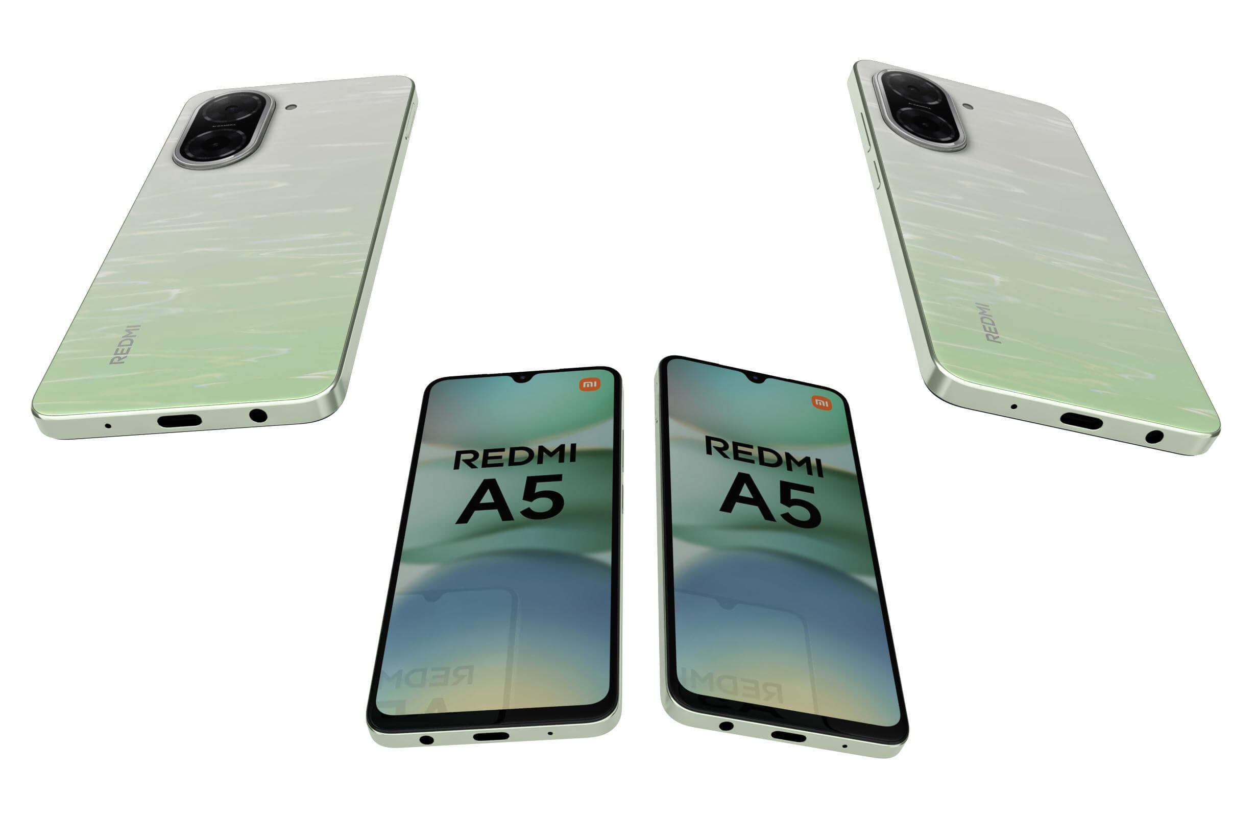 Xiaomi Redmi A5 4G Green - 3D Model by Rever_Art