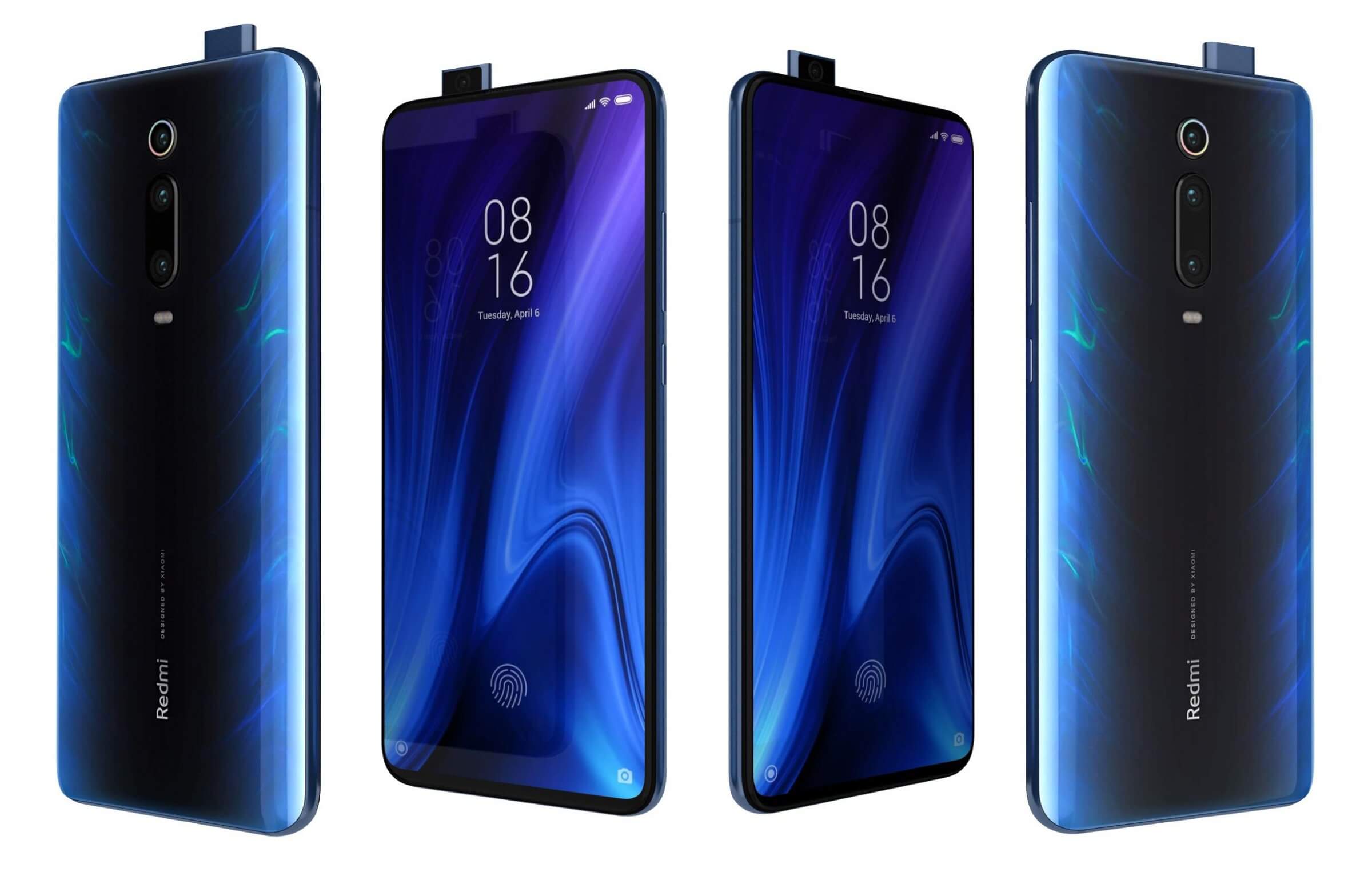 Xiaomi Redmi K20 Pro Glacier Blue - 3D Model by Rever_Art