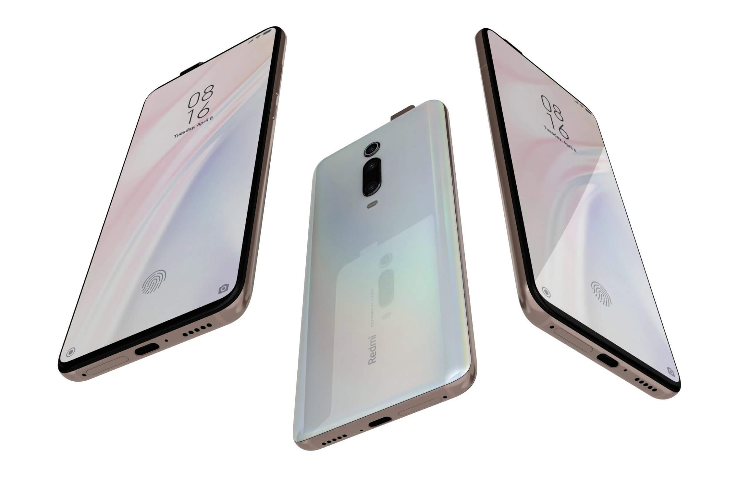 Xiaomi Redmi K20 Pro Pearl White - 3D Model by Rever_Art