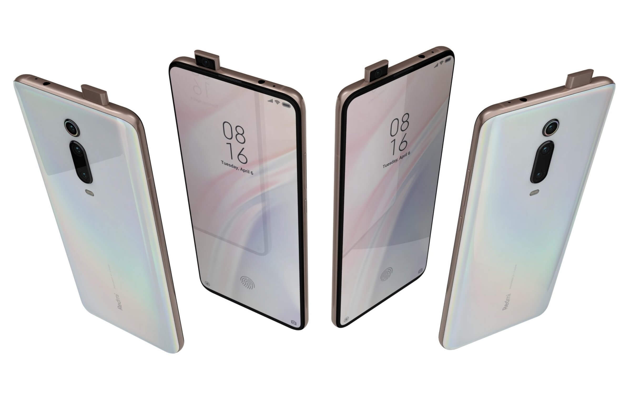 Xiaomi Redmi K20 Pro Pearl White - 3D Model by Rever_Art